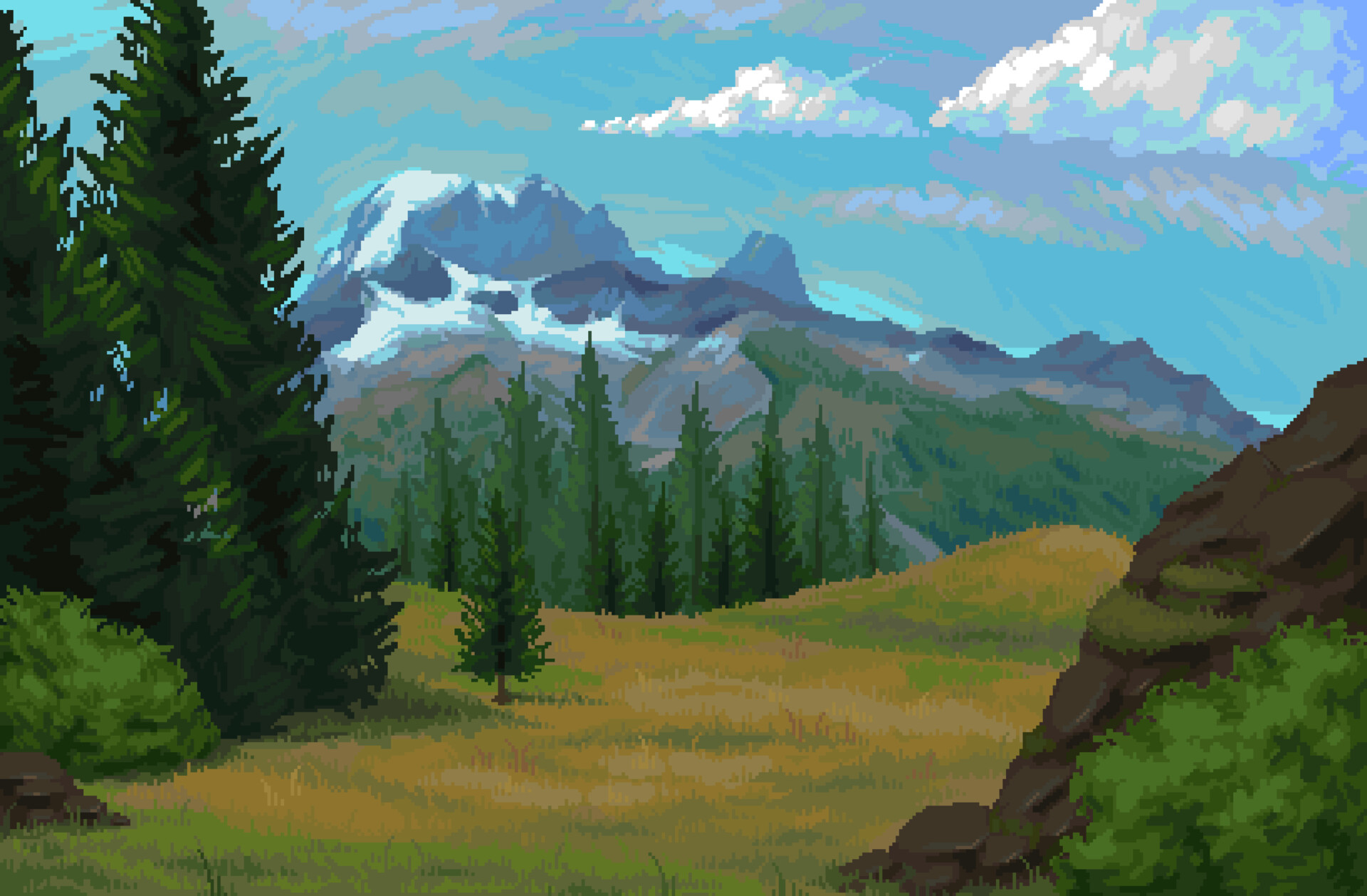 ArtStation - Mountainscape