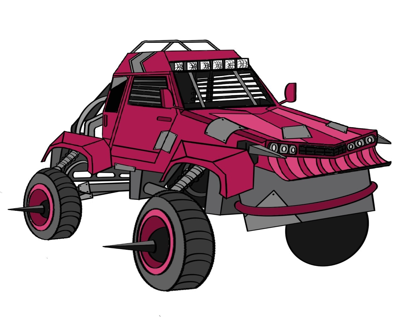 how to draw a zombie car