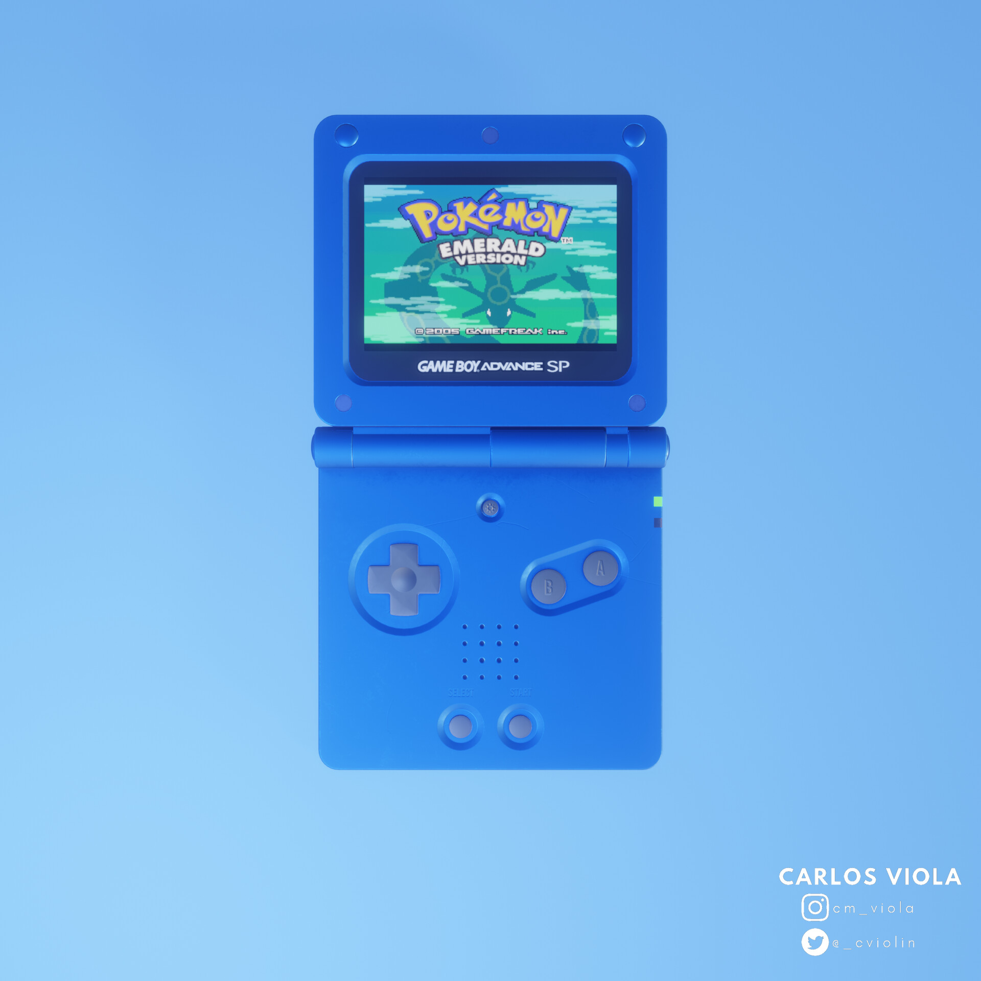 Carlos Viola - Gameboy Advance SP - Pokemon Emerald