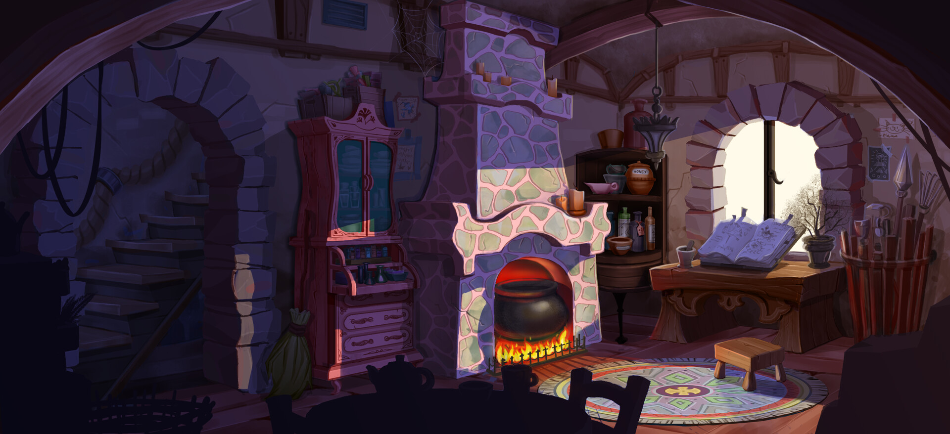 ArtStation - Wizard kitchen concept art