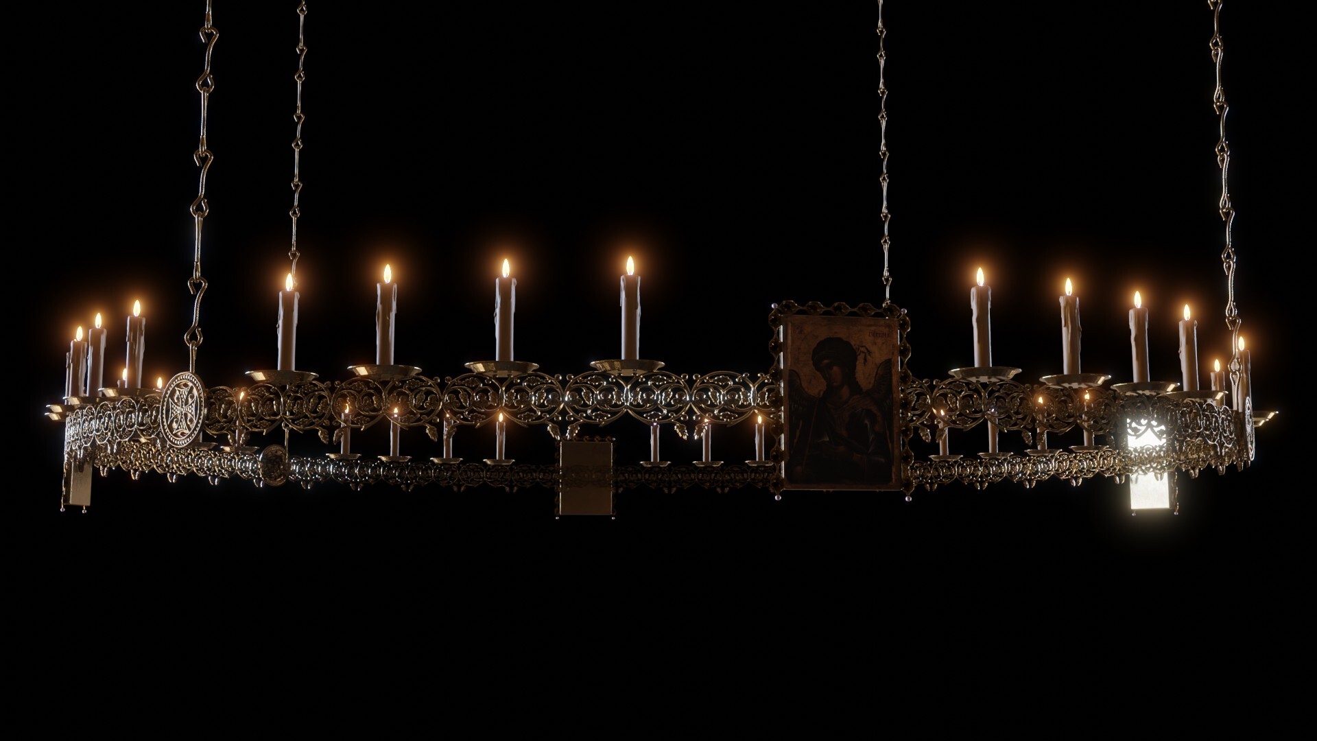 Virtual Box - Polyeleos, eastern orthodox church chandelier