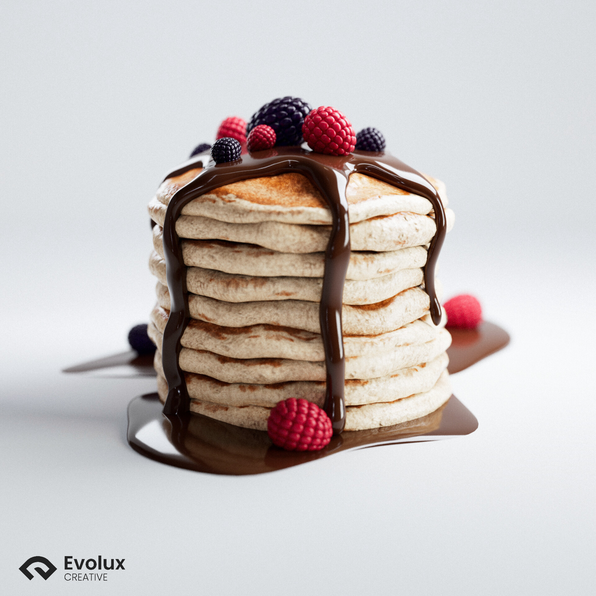 ArtStation - A Stack Of Pancakes 3D Model - 100% CGI