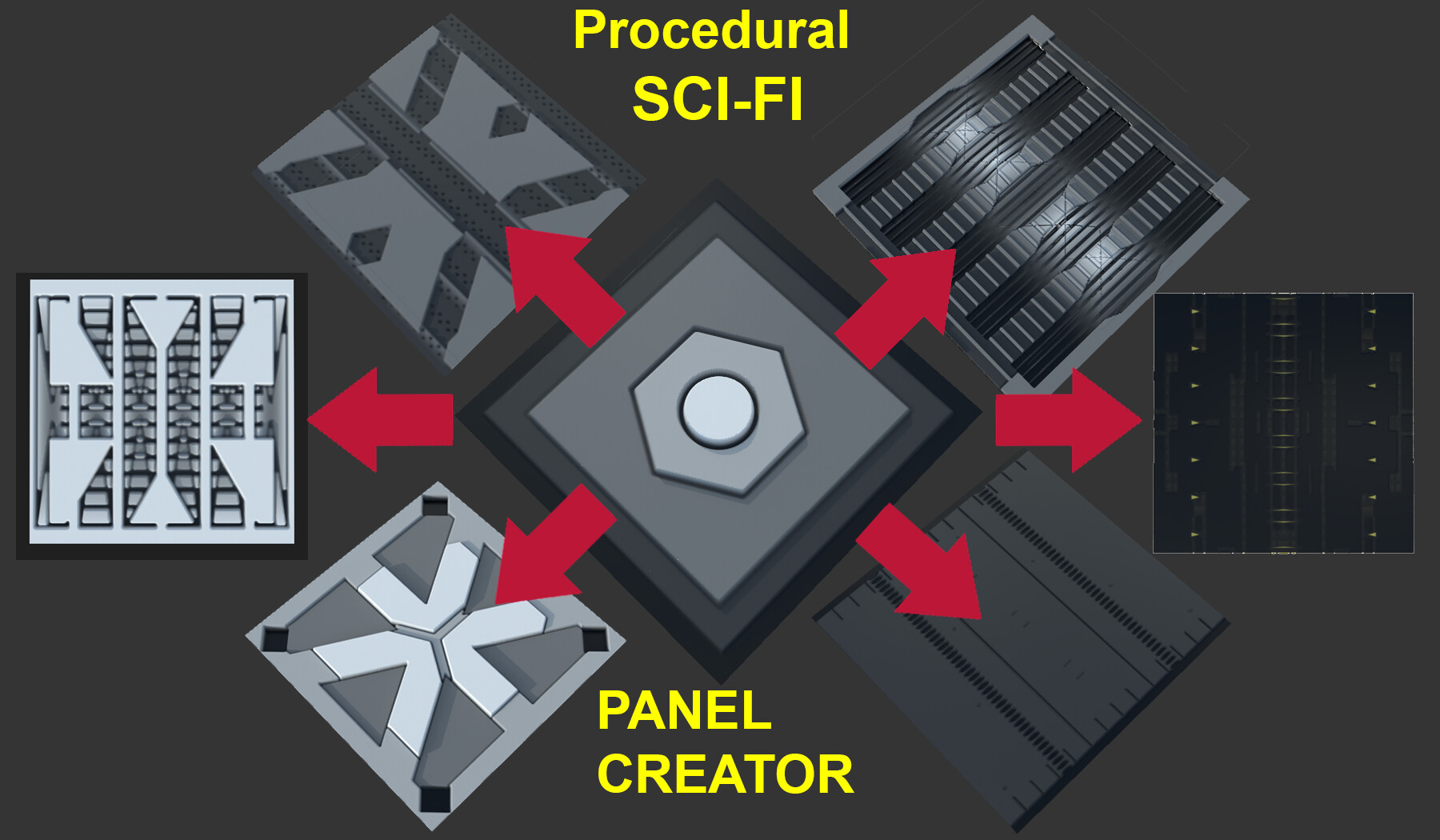 ArtStation - Procedural Sci-FI Panel Creator