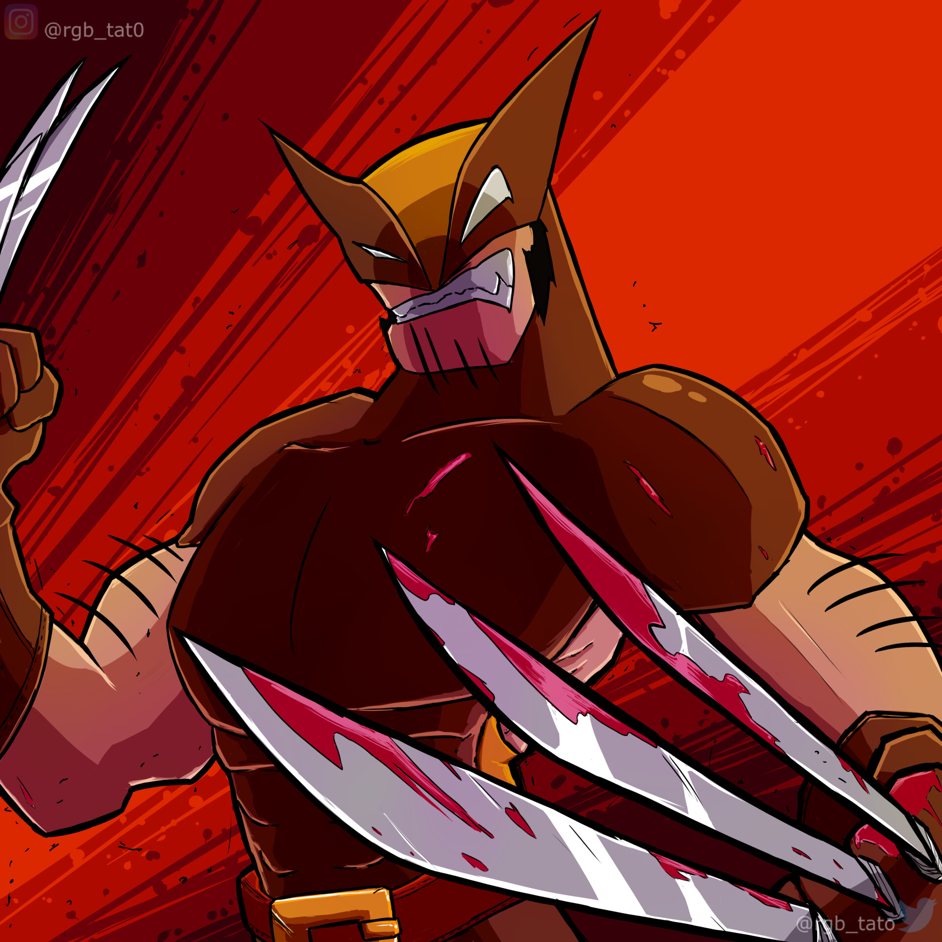 ArtStation - Orange Wolverine