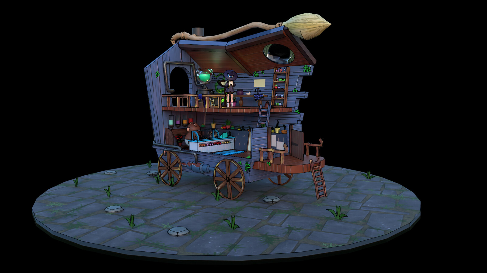 Aka_ryu - Toonish potion cart