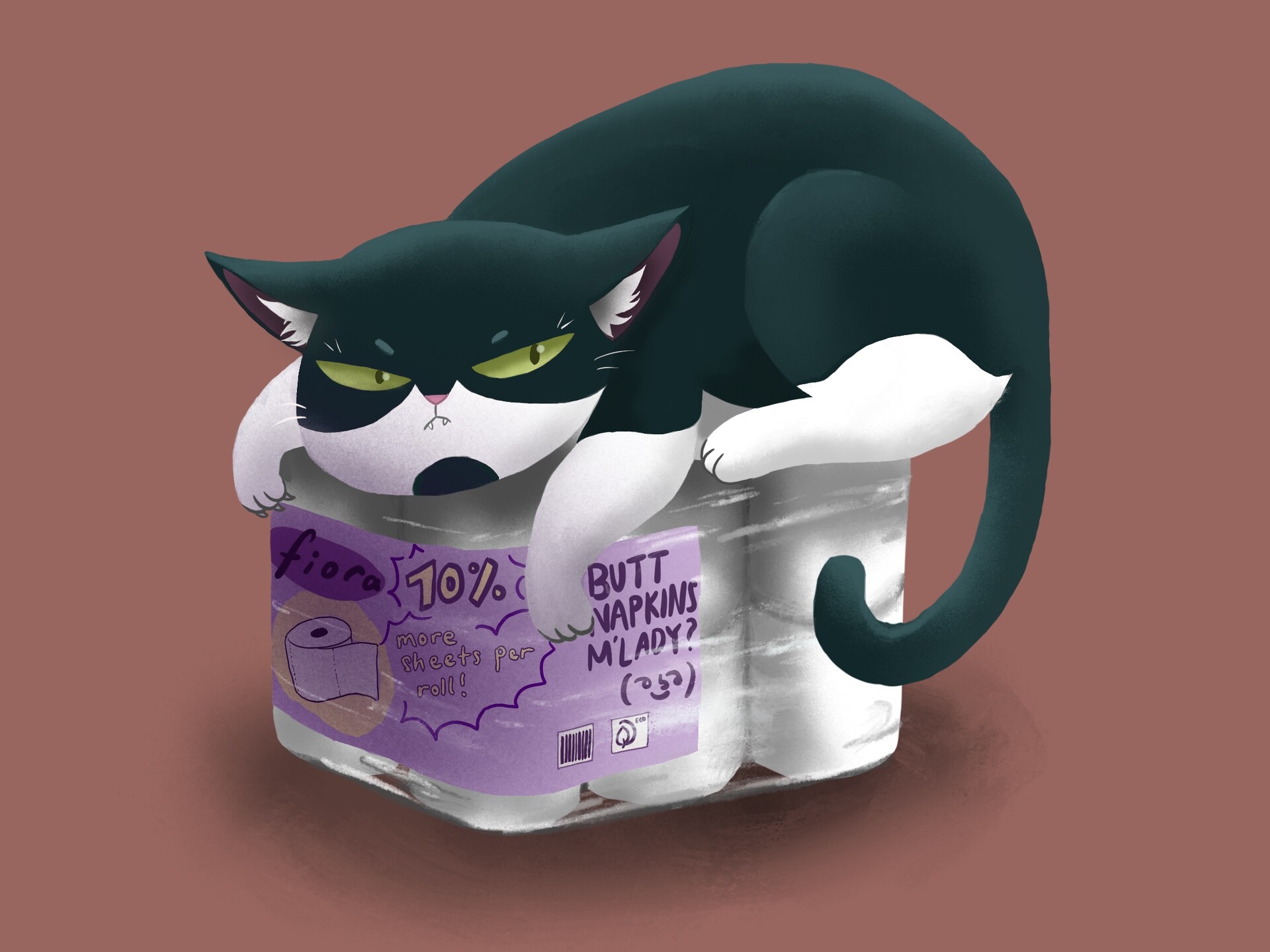 ArtStation - Toilet paper drake