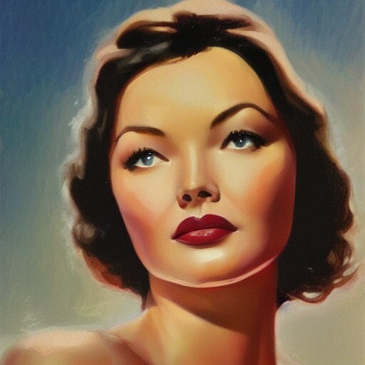 ArtStation - 1950s Portrait
