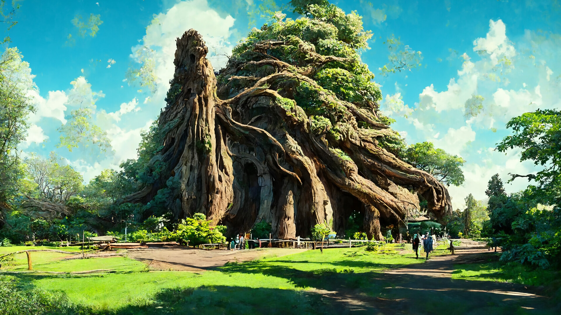 ArtStation - Non-exisistance Botanical Garden (Huge Tree)