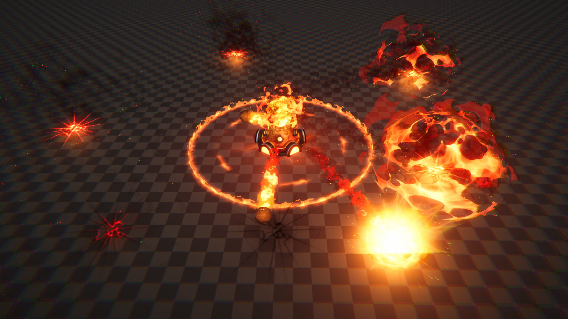 Pedro Bezerra - Bloons TD6 Fan Art - inferno Ring - 3D & Fire VFX