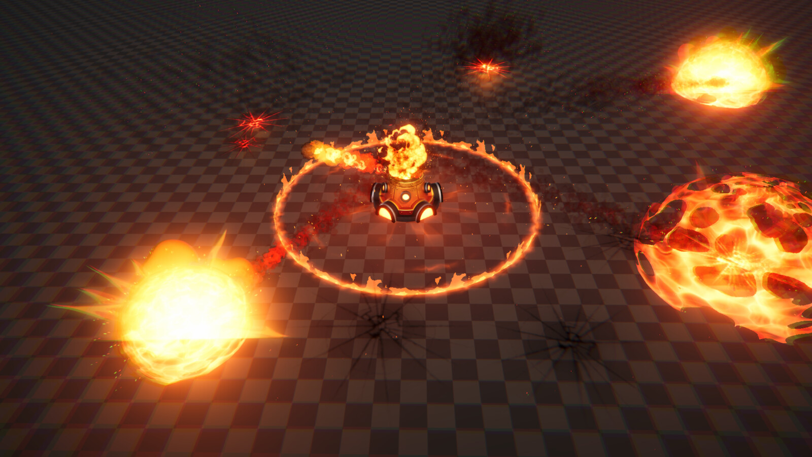 Pedro Bezerra - Bloons TD6 Fan Art - inferno Ring - 3D & Fire VFX