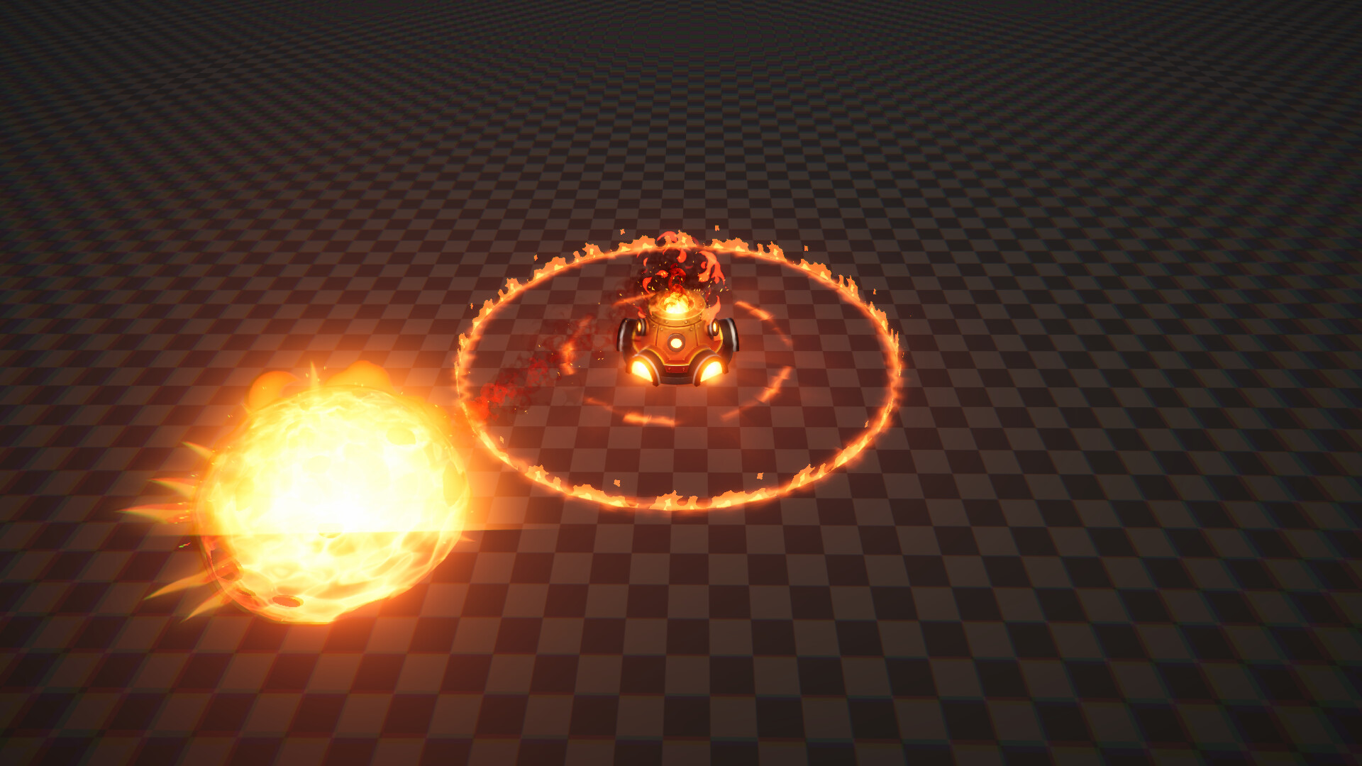 Pedro Bezerra - Bloons TD6 Fan Art - inferno Ring - 3D & Fire VFX
