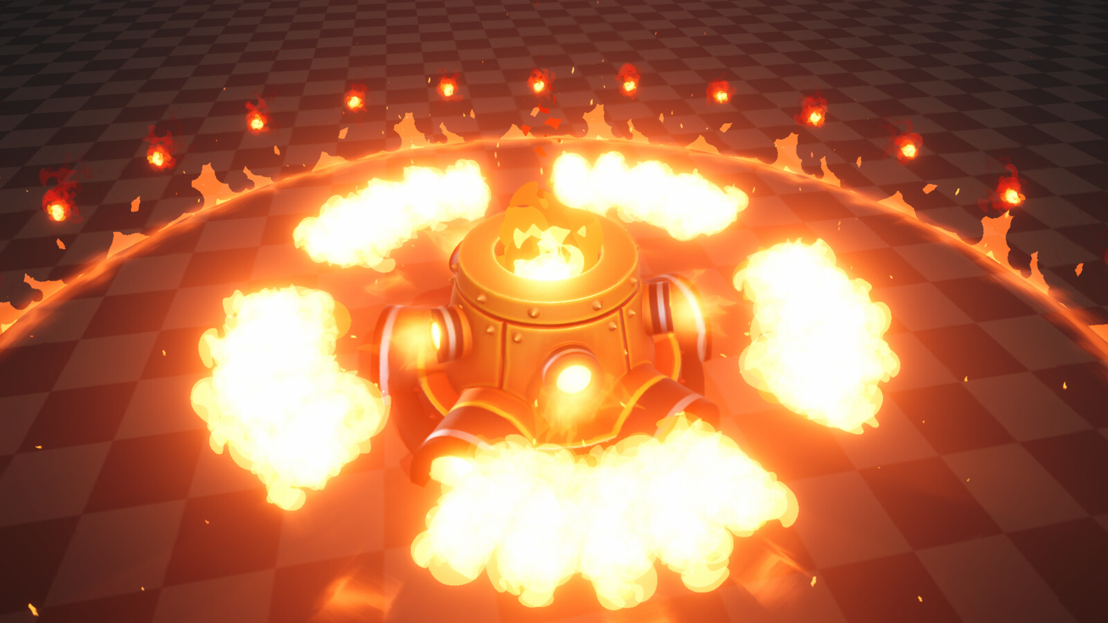 Pedro Bezerra - Bloons TD6 Fan Art - inferno Ring - 3D & Fire VFX