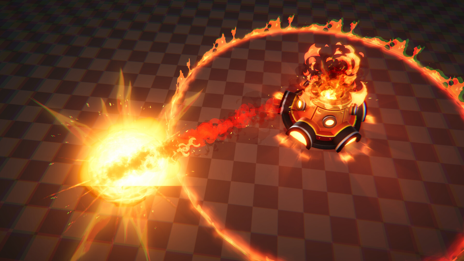 Pedro Bezerra - Bloons TD6 Fan Art - inferno Ring - 3D & Fire VFX