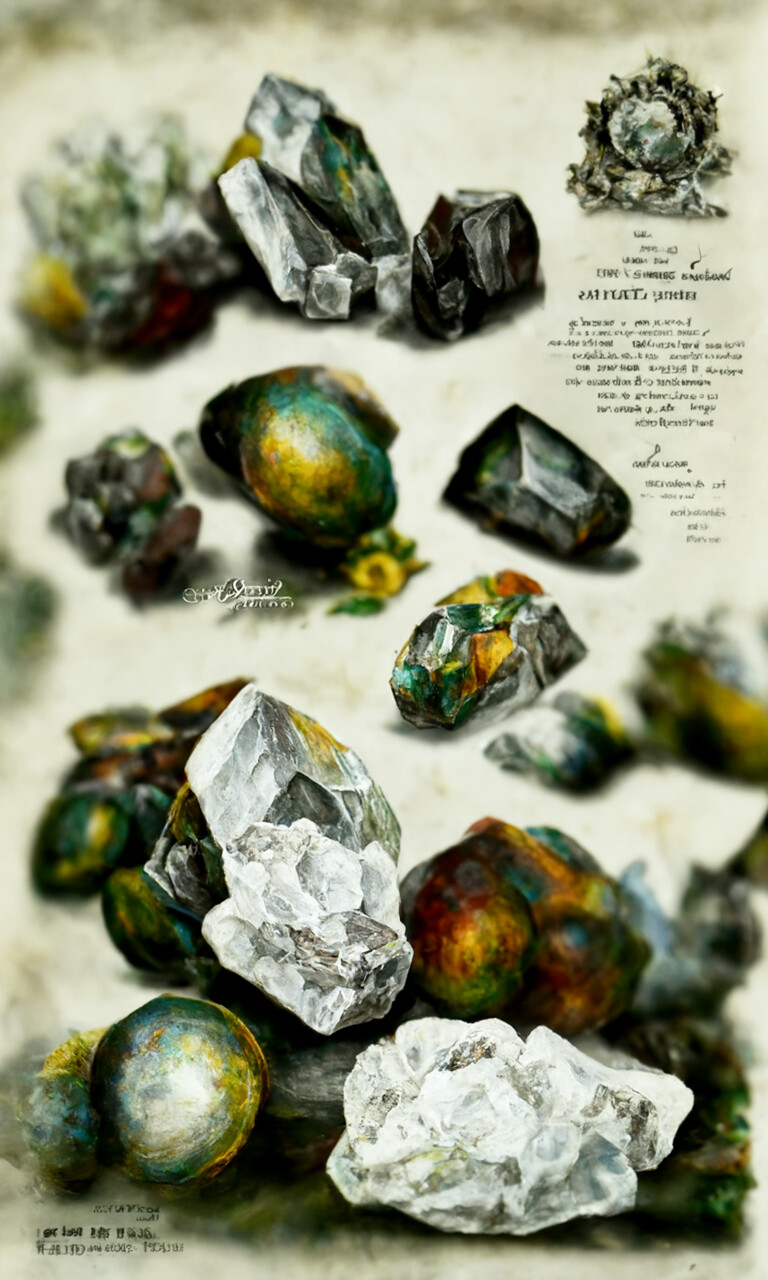 ArtStation - Mineral ores