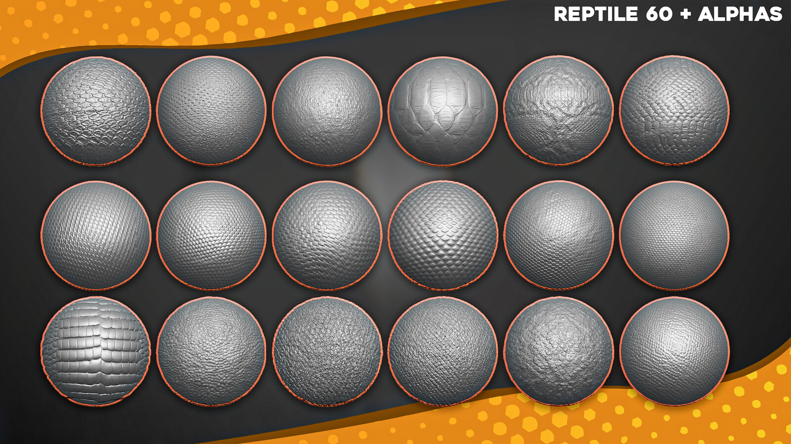 VK GameDev - 1200+ Alphas Bundle for ZBrush, Bledner. Surface Add-on ...