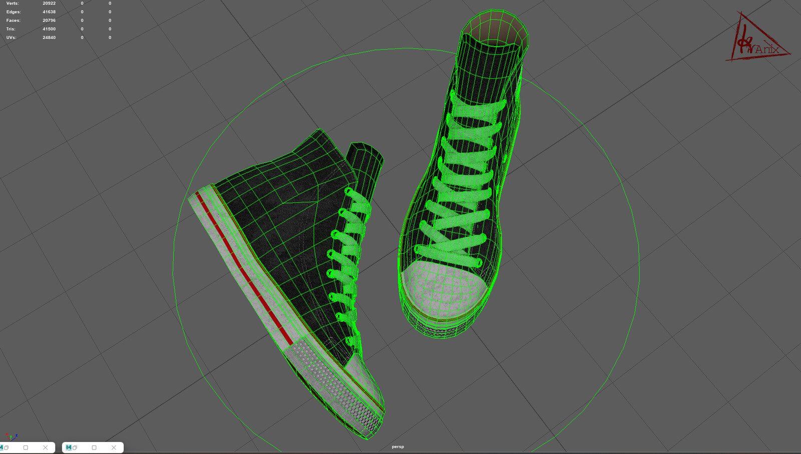 Karan Joshi - Converse_Shoe_Modelling & Texturing in Maya & Substance ...