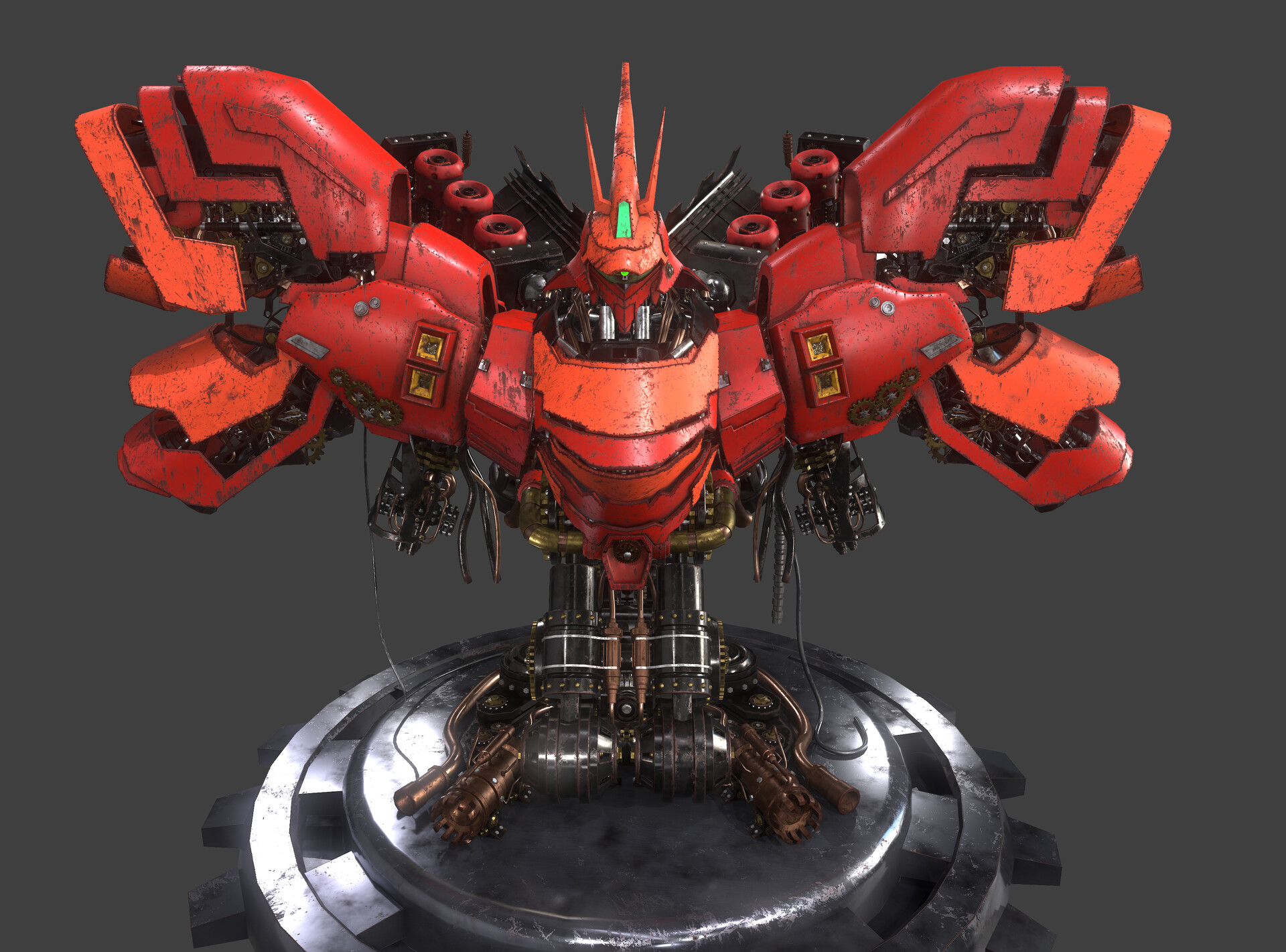 ArtStation - Sazabi ver. Steampunk