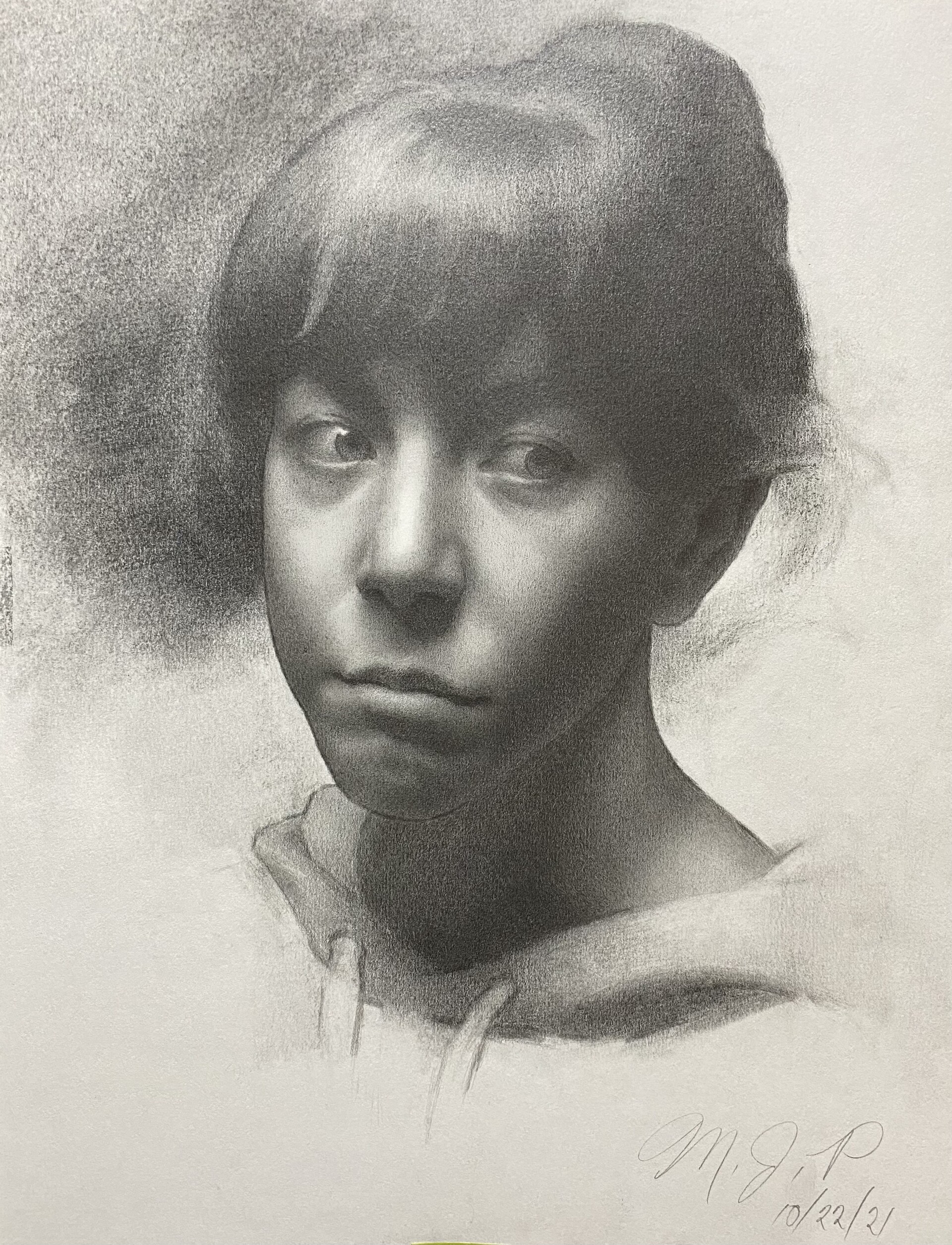 ArtStation - Portrait drawing in graphite pencil
