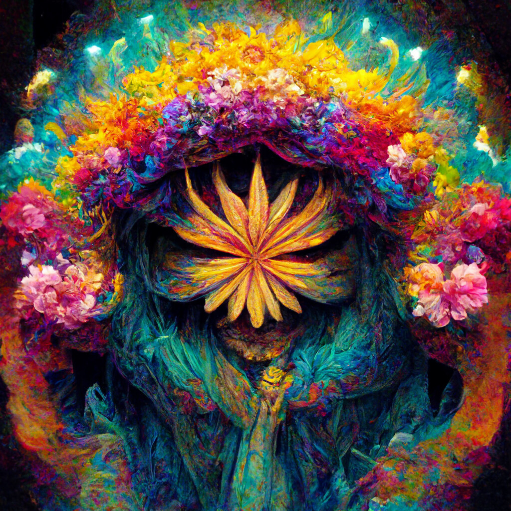 ArtStation - God of Psychedelics Dancing in a Vortex