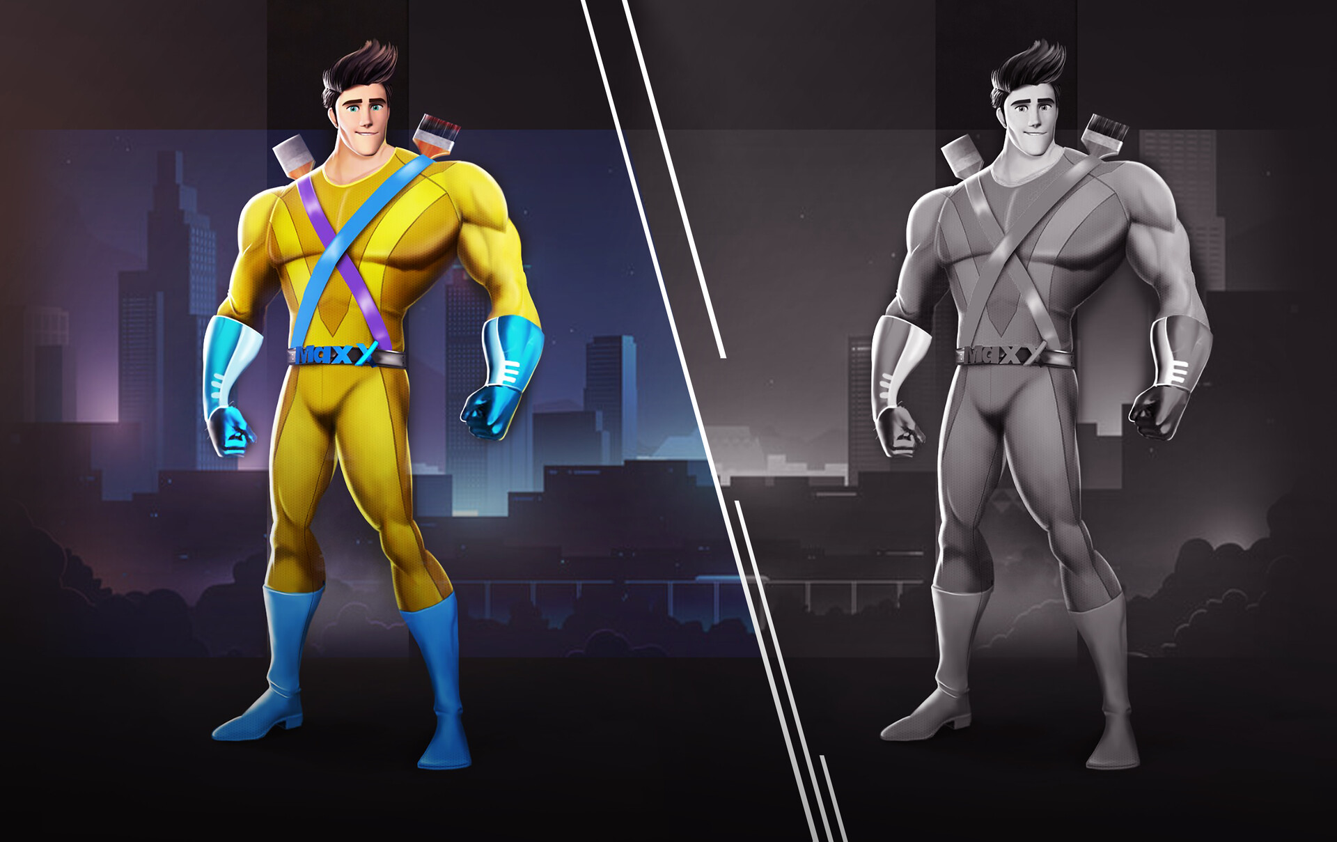 ArtStation - PAINT SUPERHERO CHARACTER