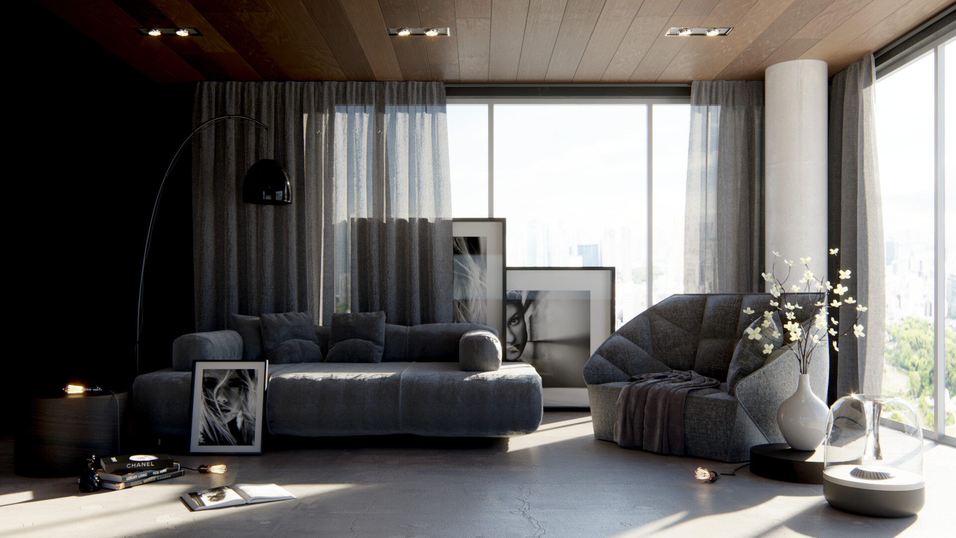 ArtStation - Interior Archviz lighting and shading study