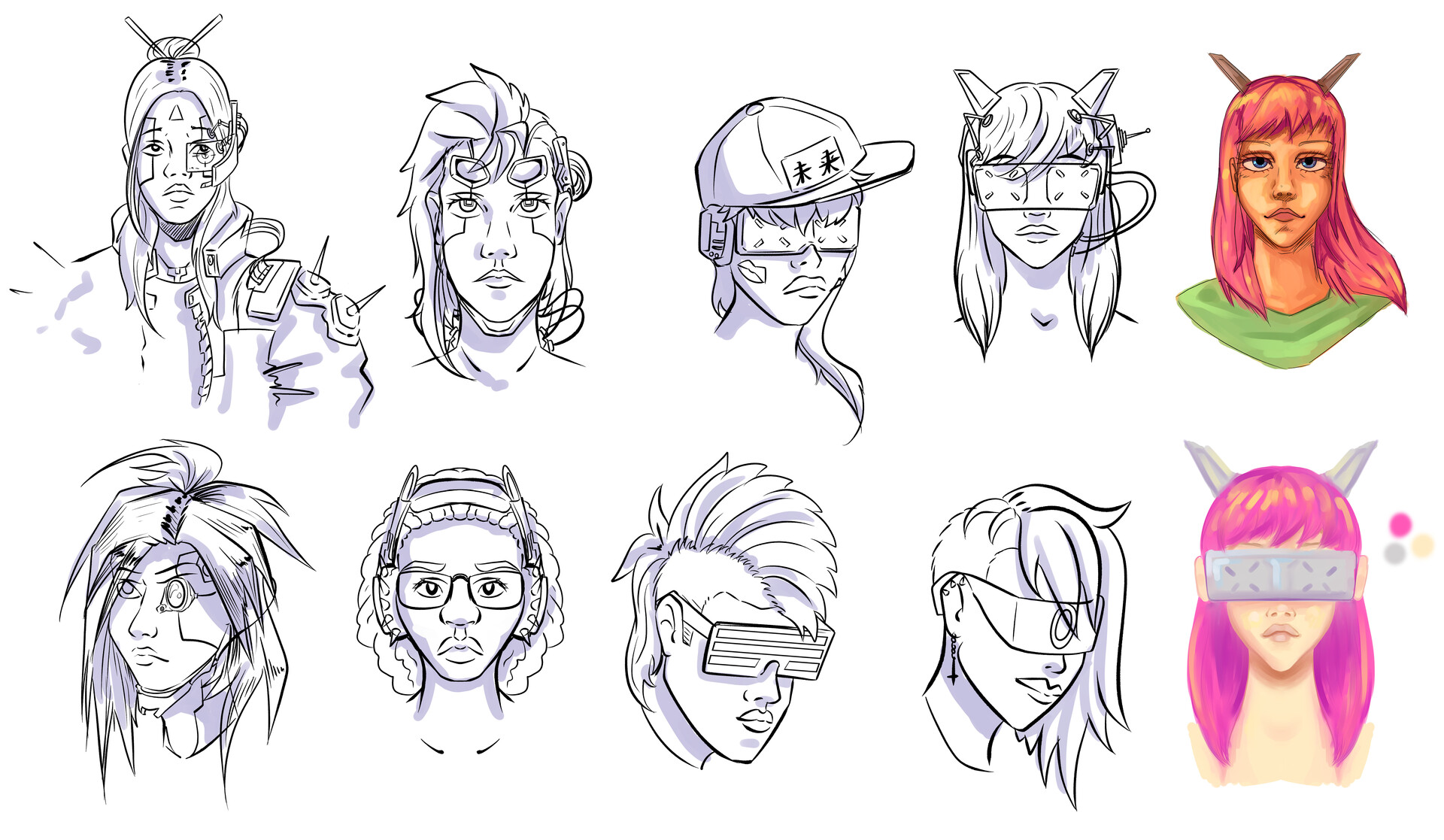 ArtStation - Character Board #3 - Punk concepts