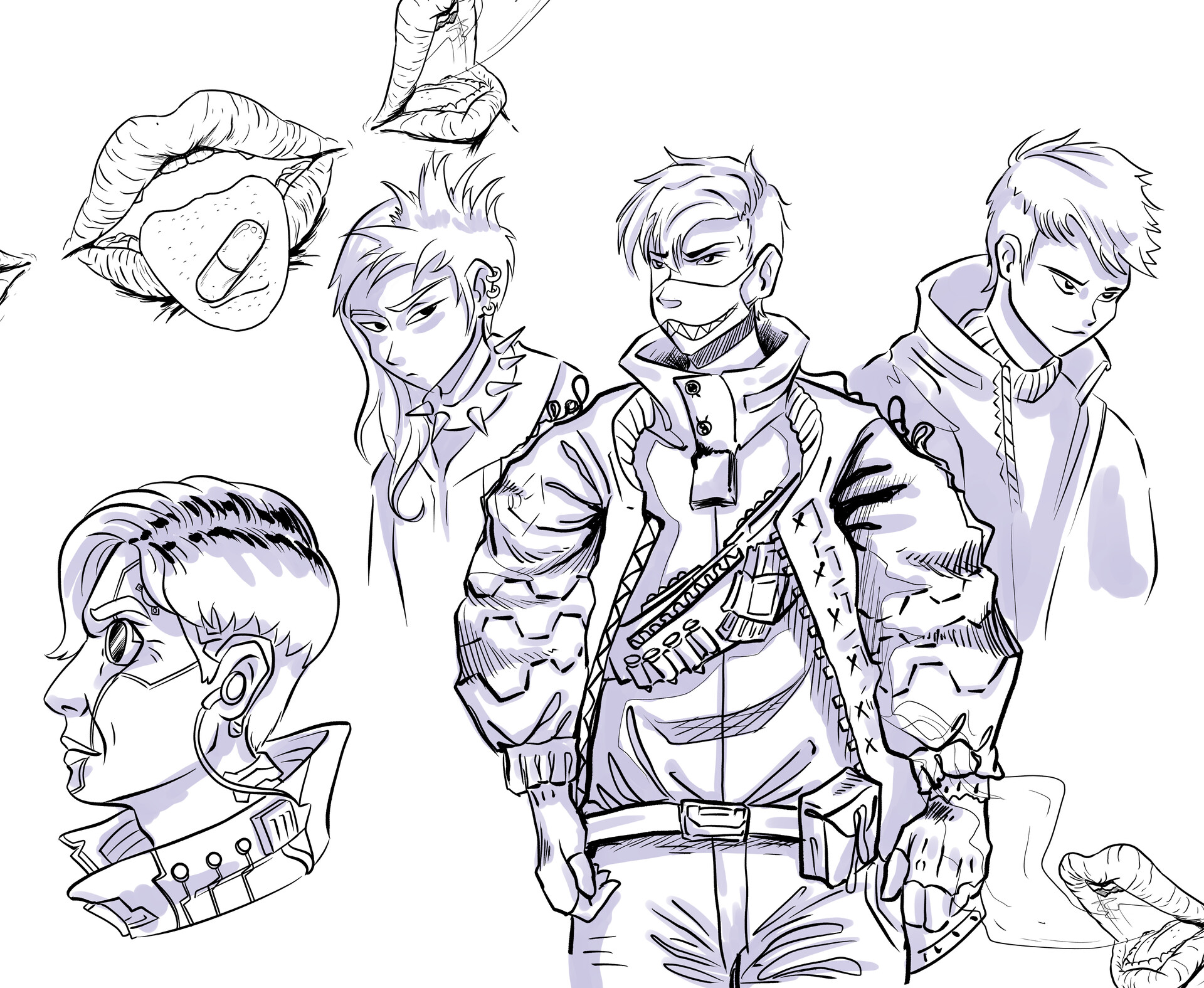 ArtStation - Character Board #4 - Punk concepts