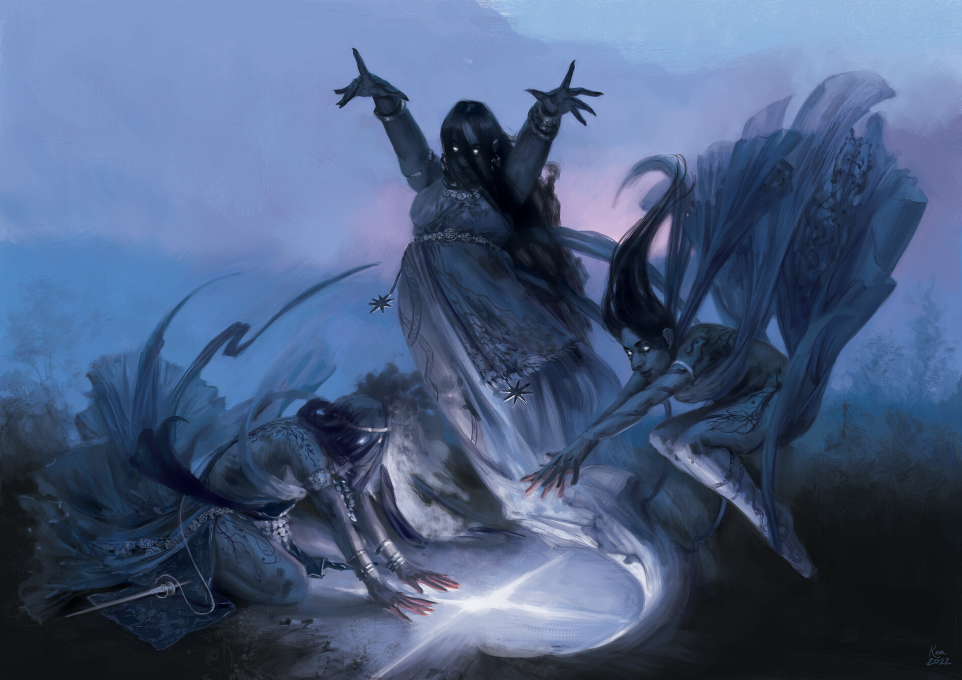 ArtStation - The Norns at the Crossroads of Fate