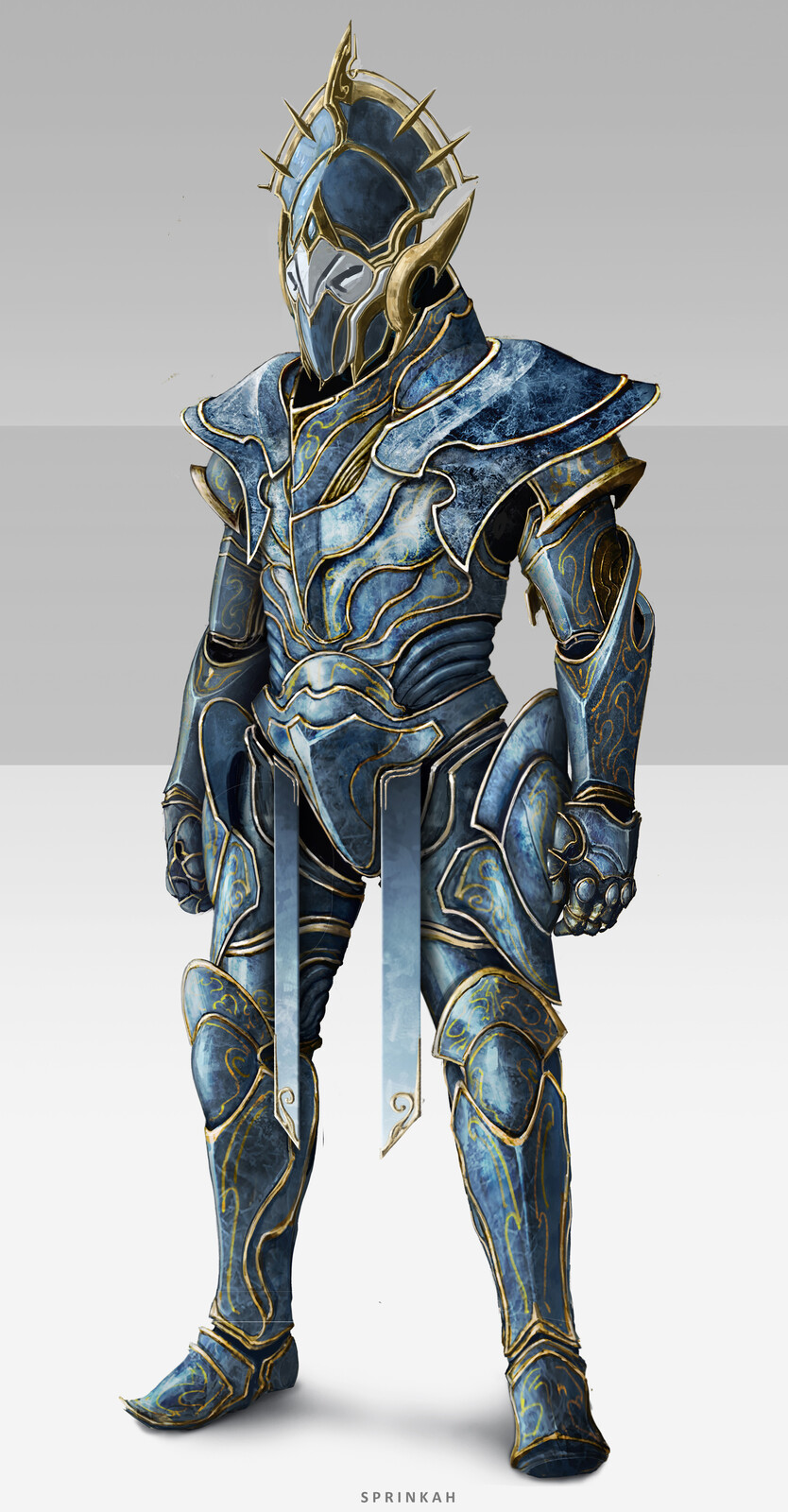 SprinKah - Aldmer Magic Crystal Armor.