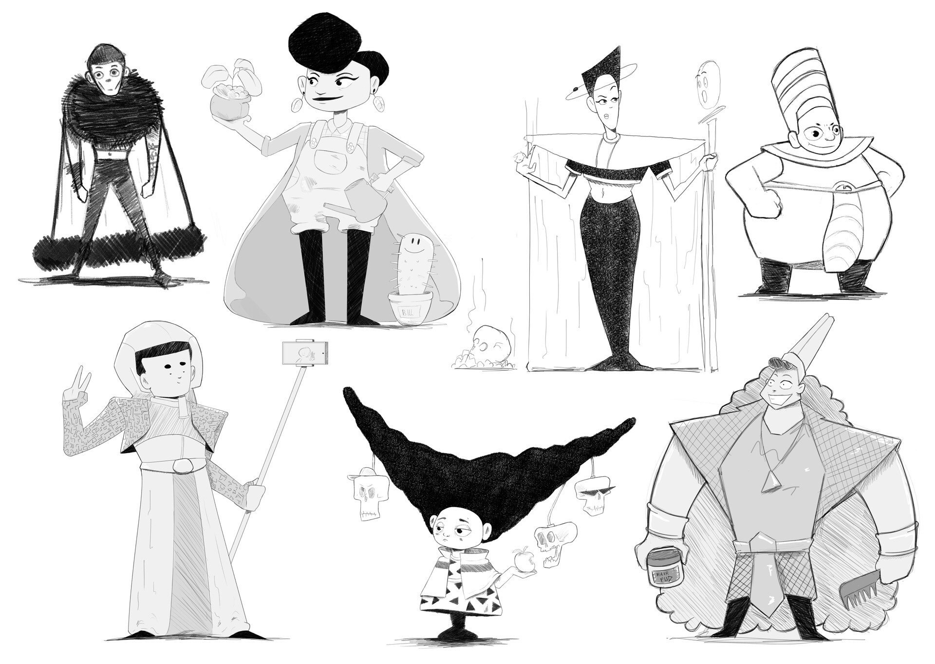 ArtStation - Character Sketches August
