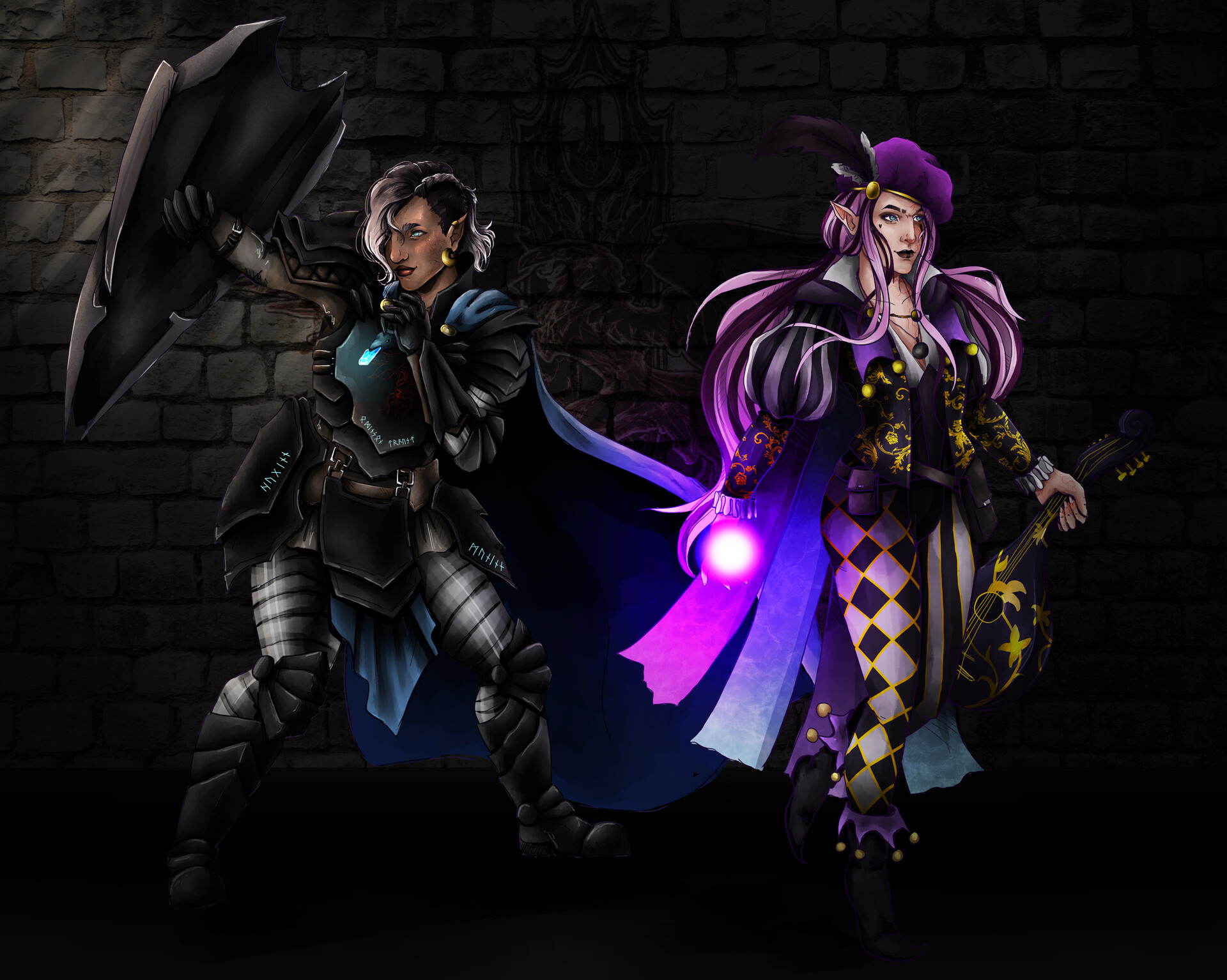 ArtStation - Cleric and Bard - D&D Character Art