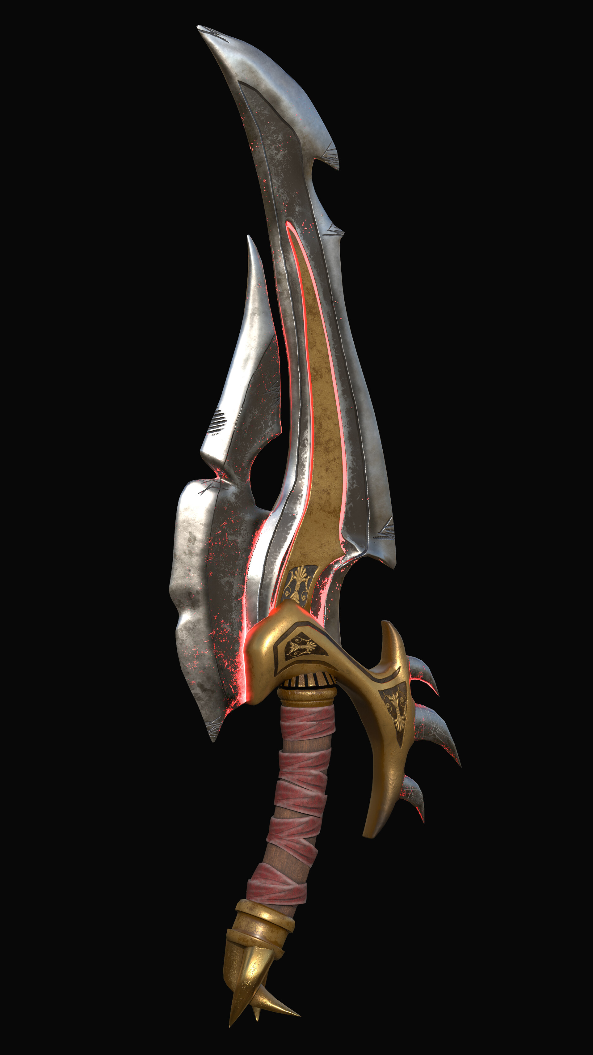 ArtStation - fantasy combat axe