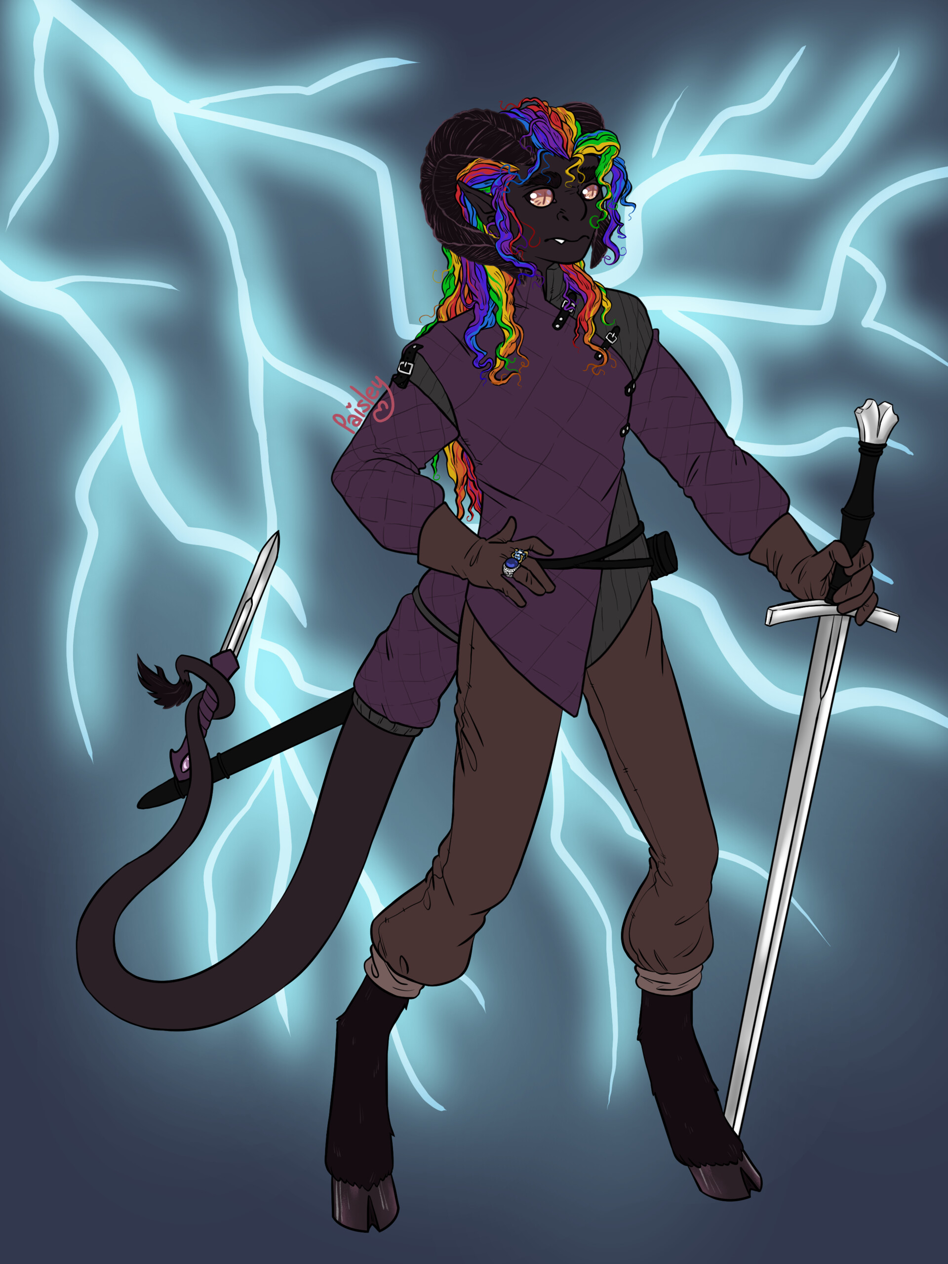 ArtStation - Fiore - A Tiefling Wizard