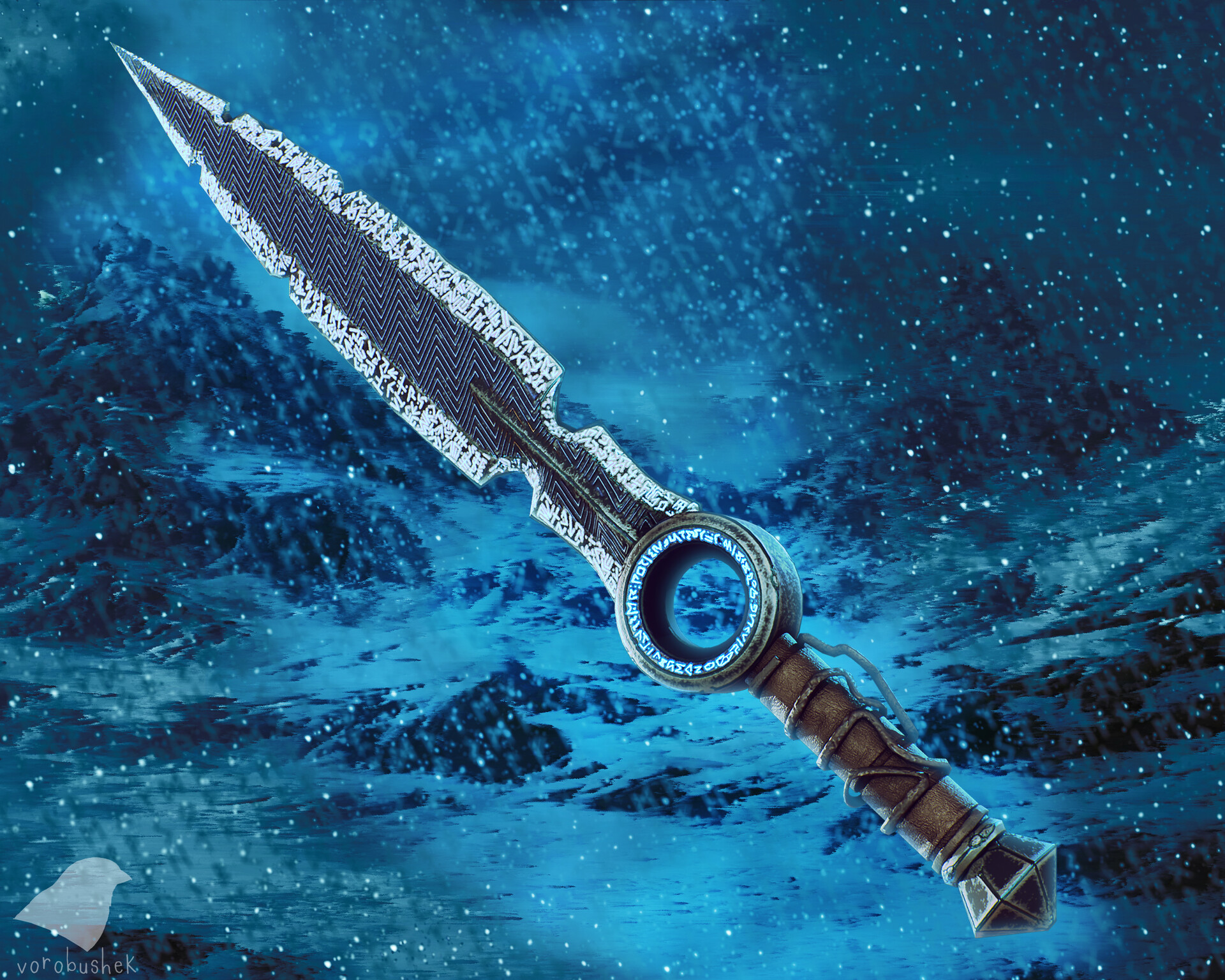ArtStation - "Frozen Destiny" Sword