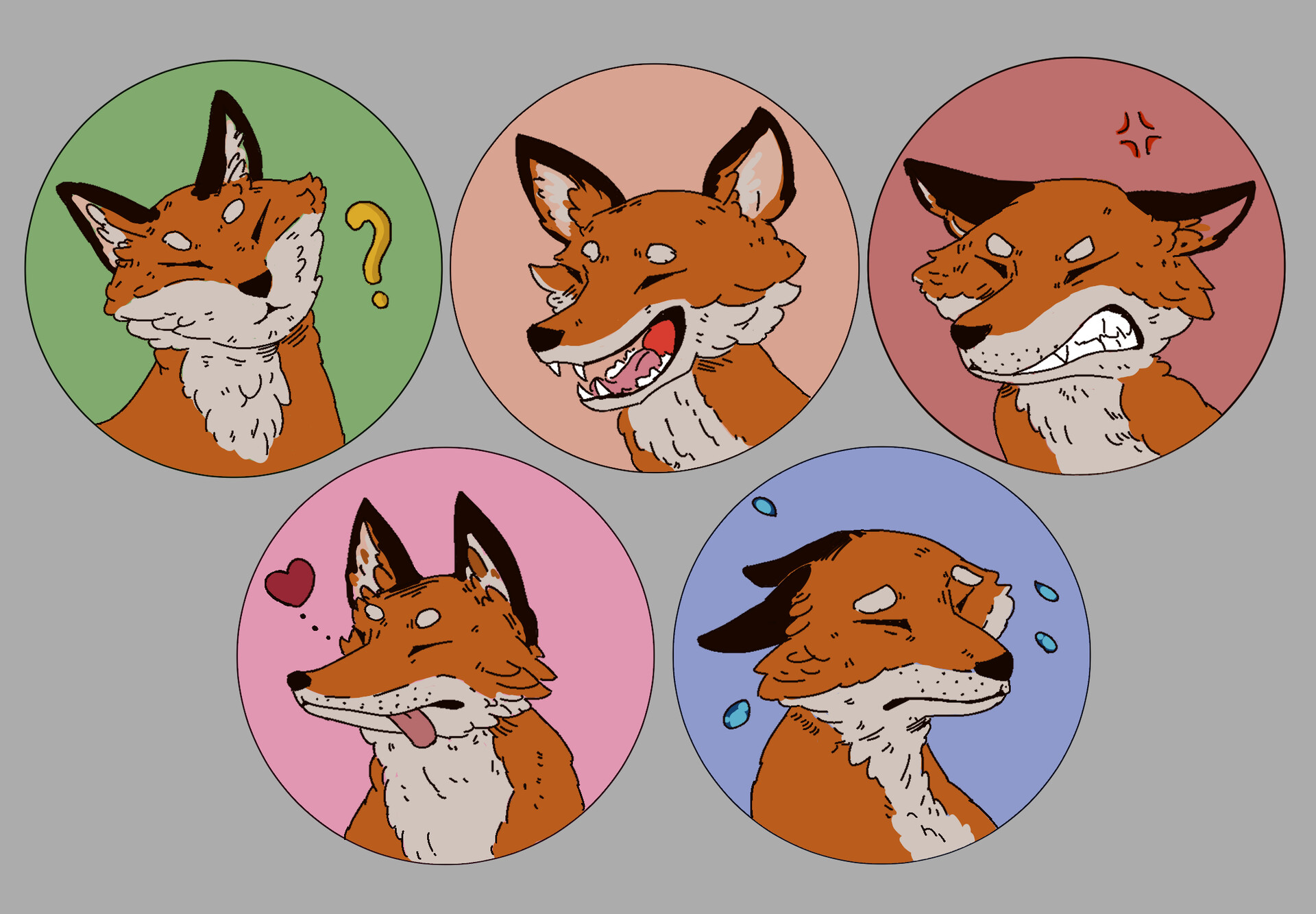 ArtStation - Fox Emotes.
