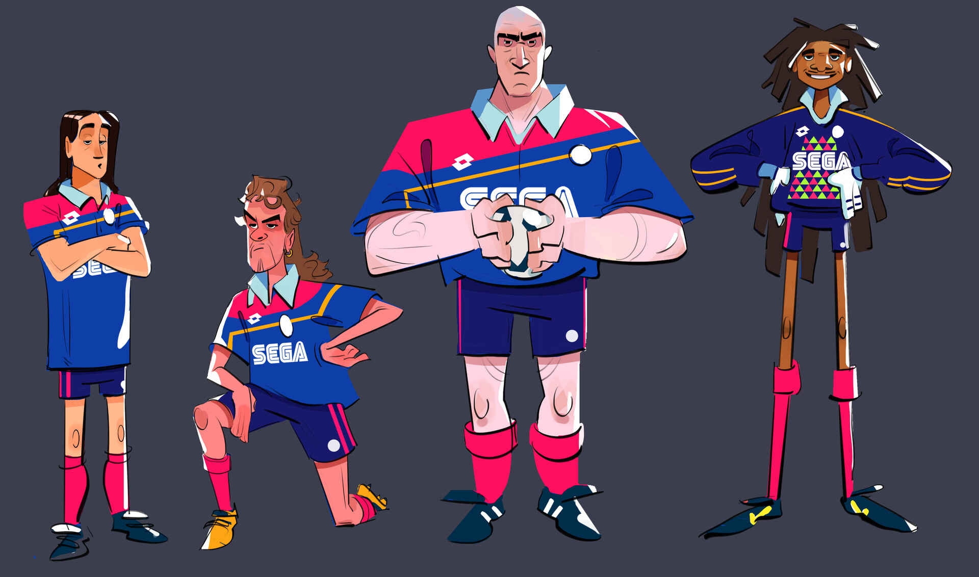 ArtStation - 90's Football Squad