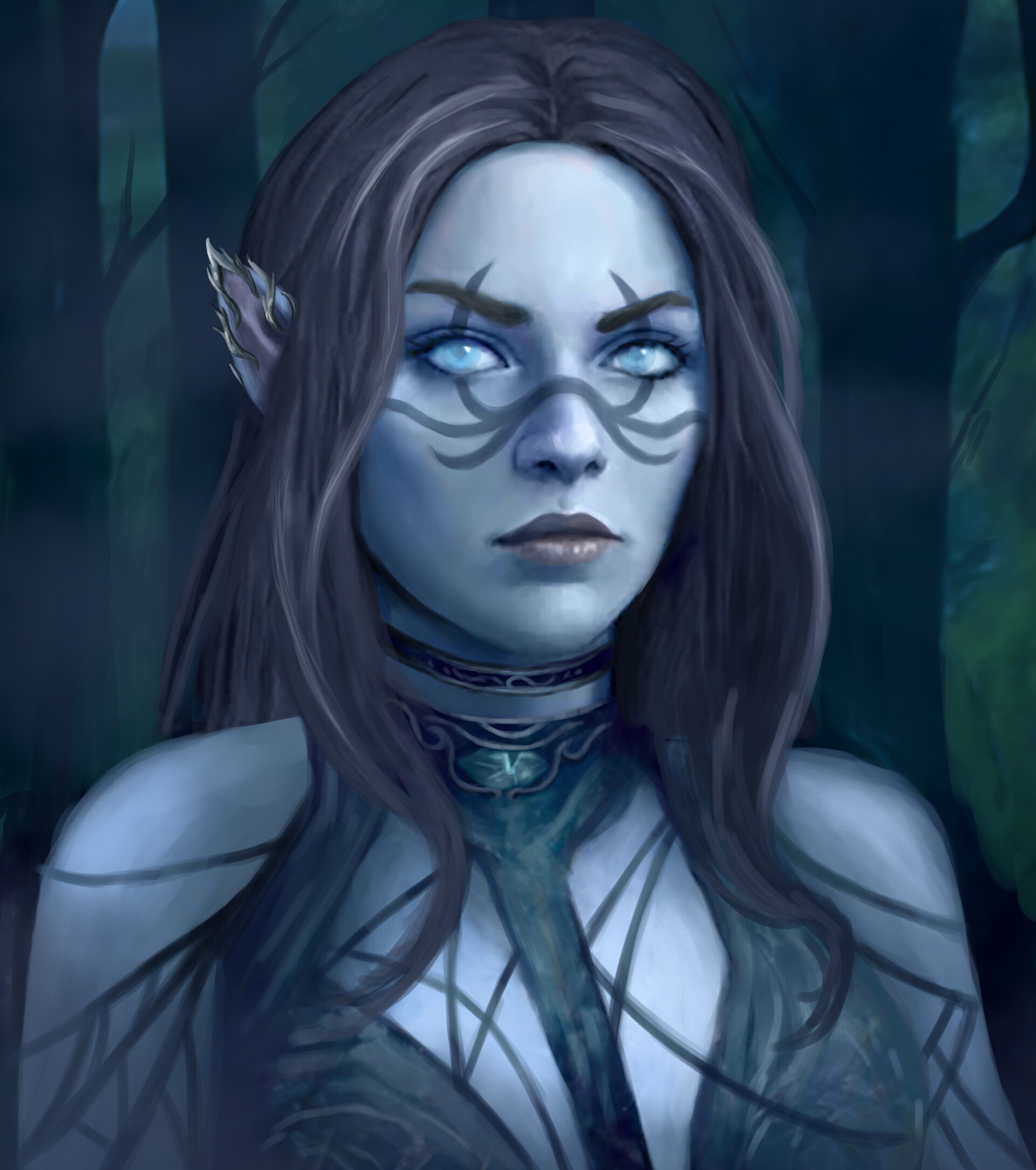 ArtStation - Faywlen, the blind druid