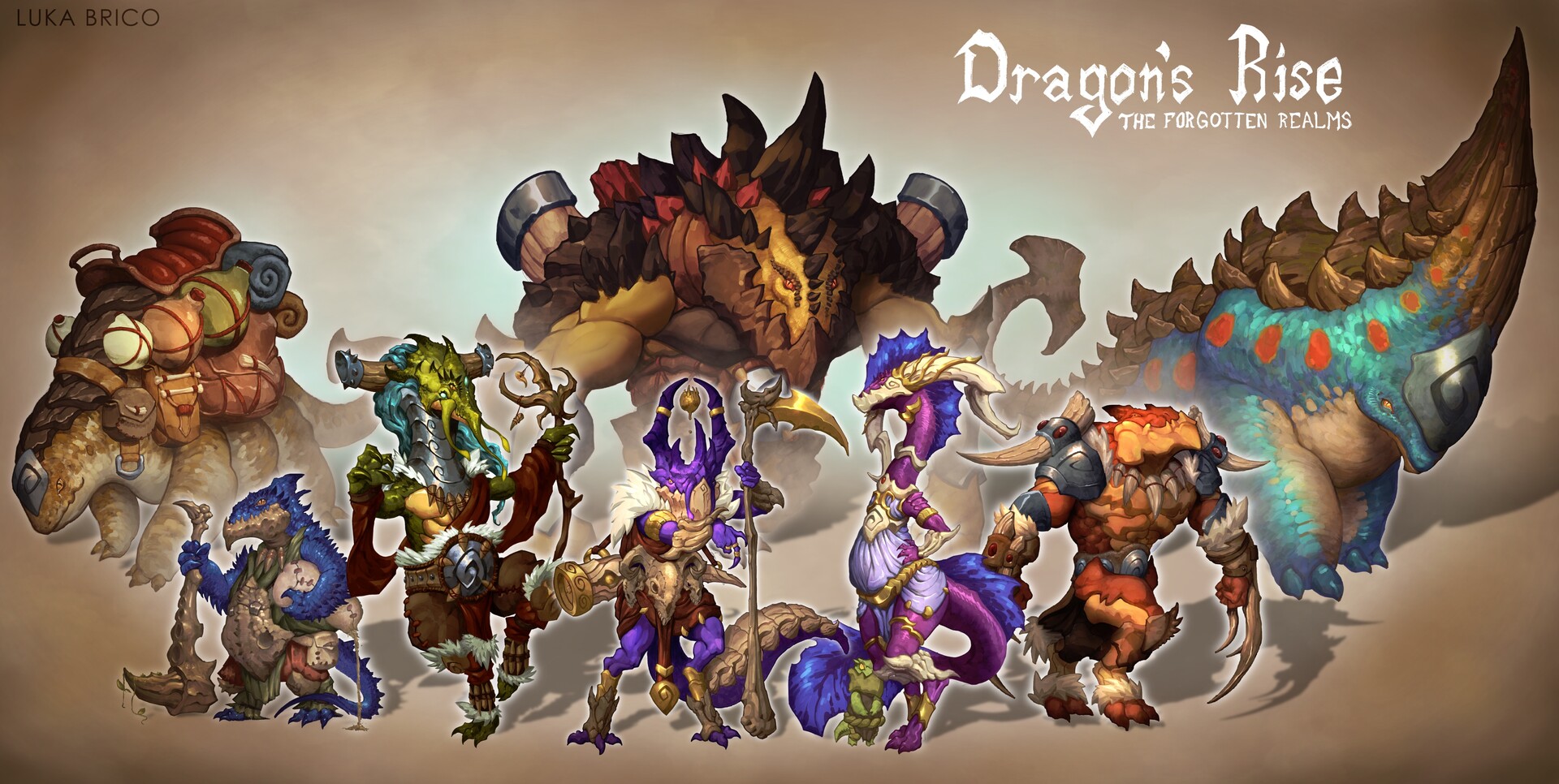 ArtStation - Dragon’s Rise challenge concept designs