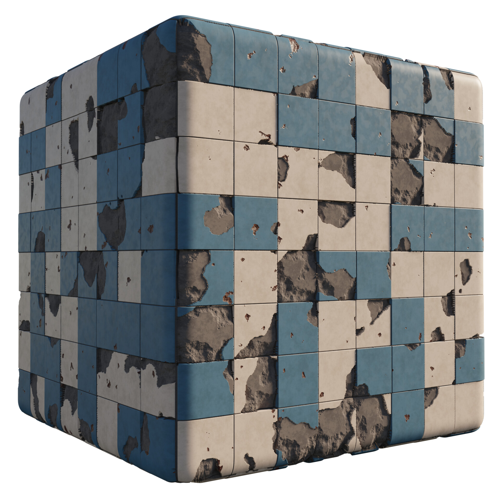 ArtStation - Procedural Damaged Tiles (Blender)