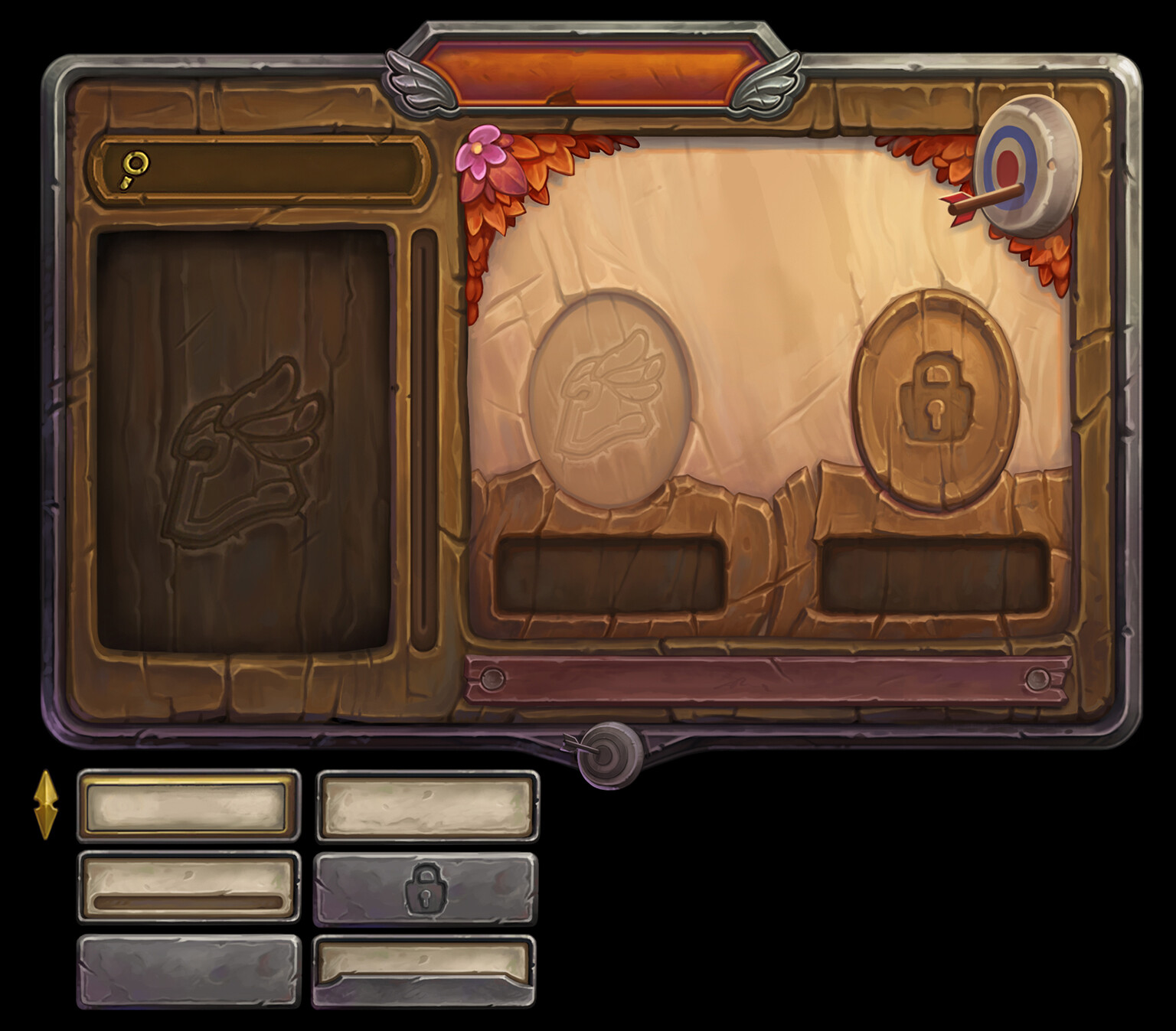 ArtStation - Hearthstone UI I have done over the years