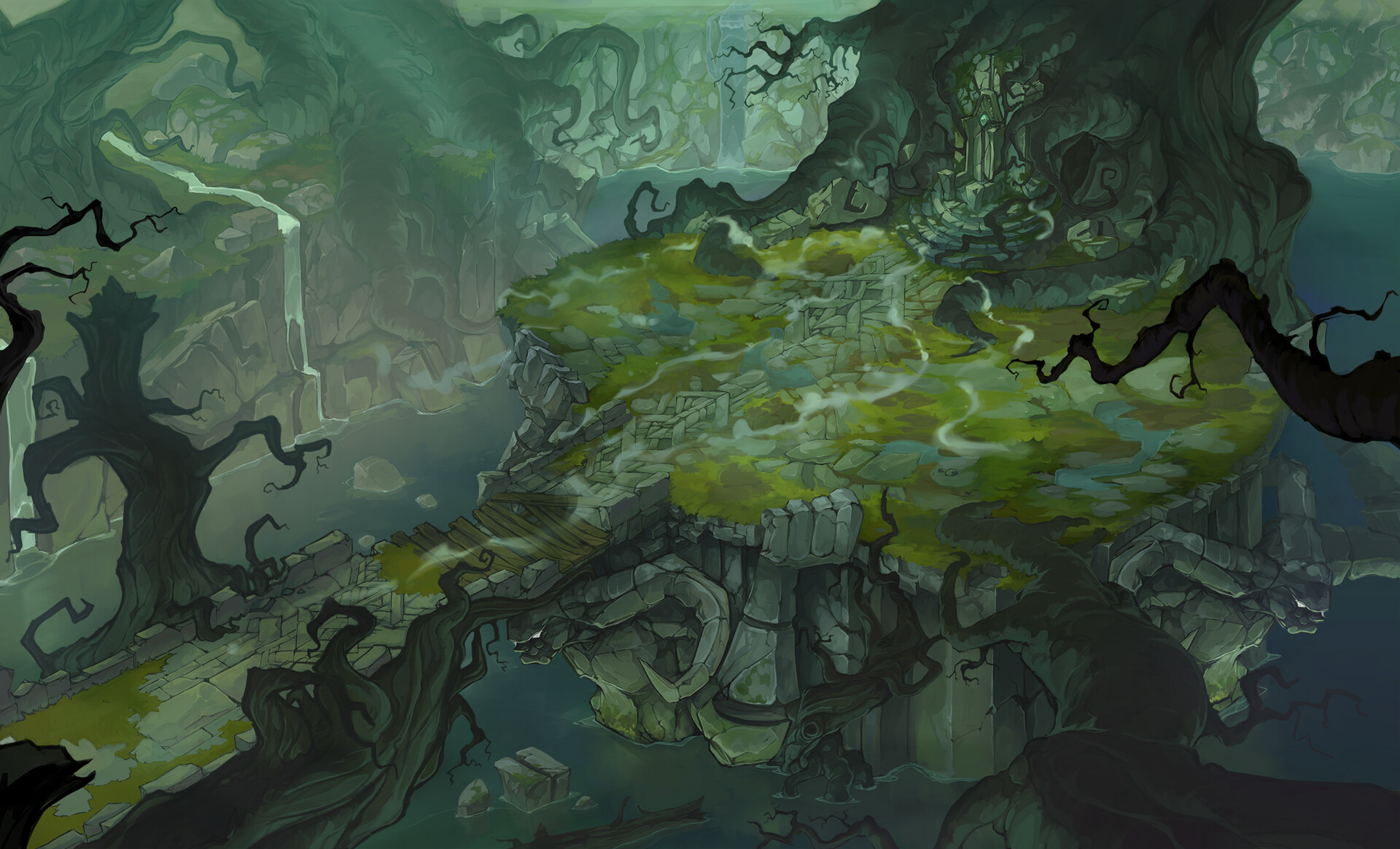 Dallin Bifano - Swamp Throne Room concept