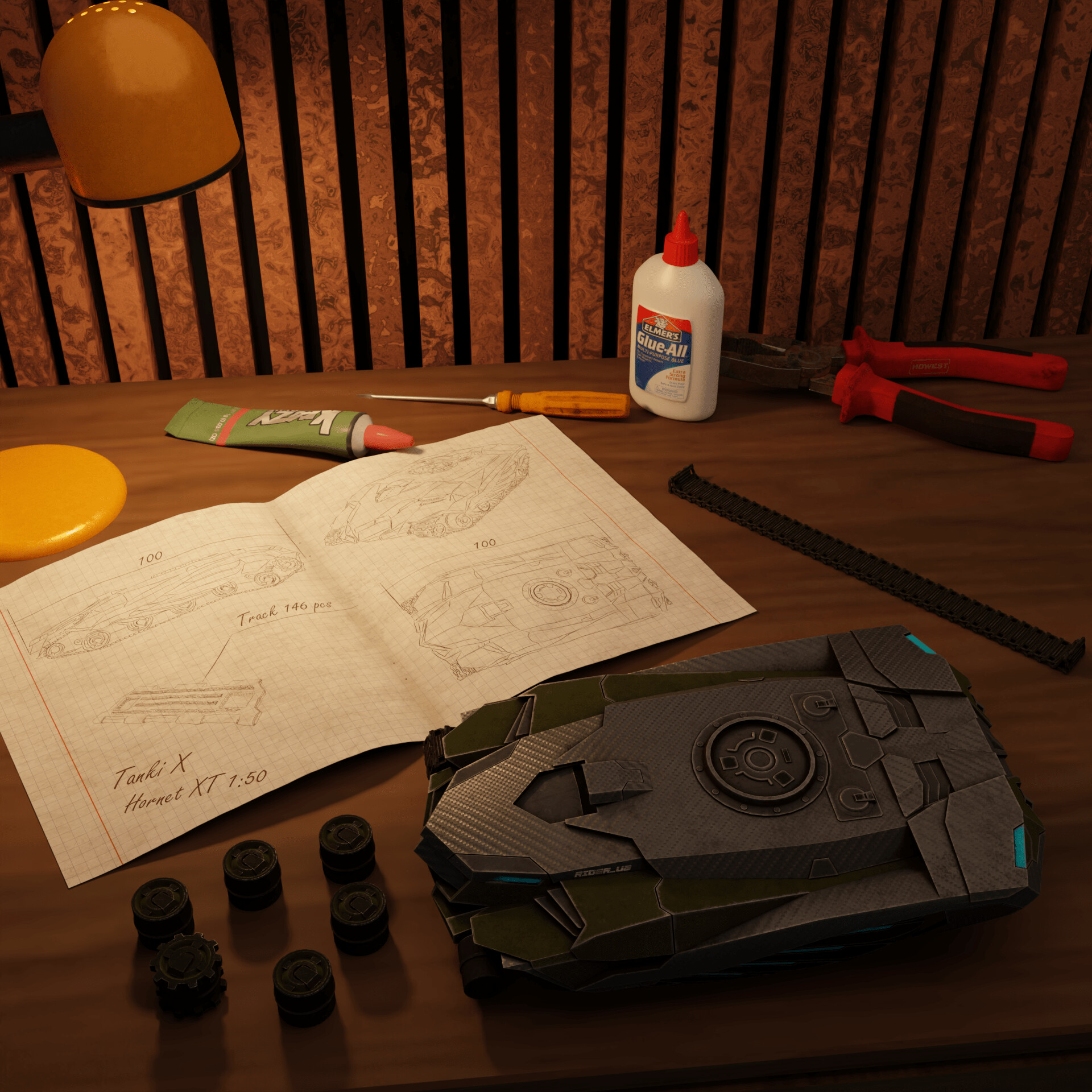 ArtStation - Hornet XT from the game Tanki X