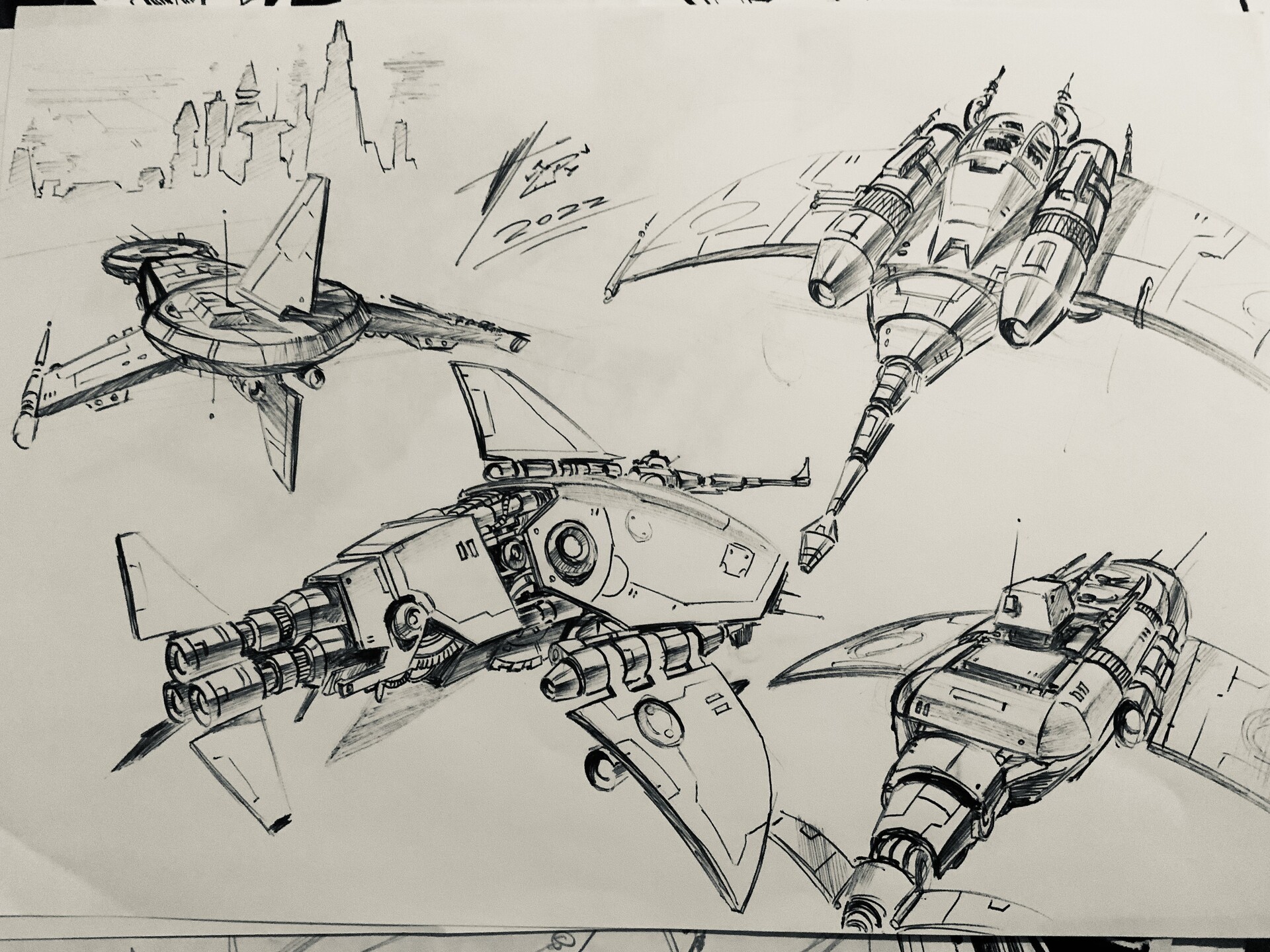 ArtStation - Sci fi vehicle sketches