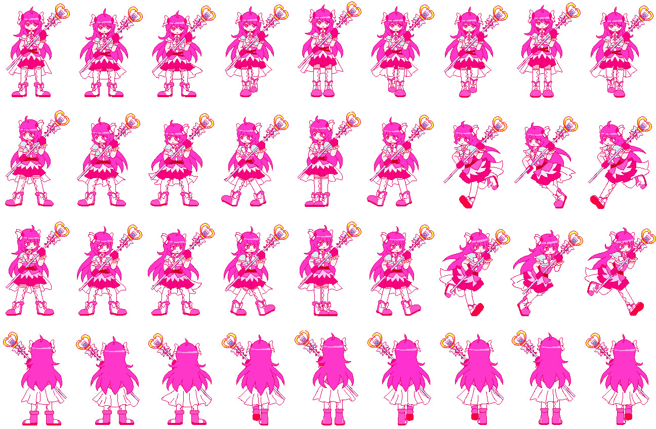 ArtStation - Pixel Character Spritesheets