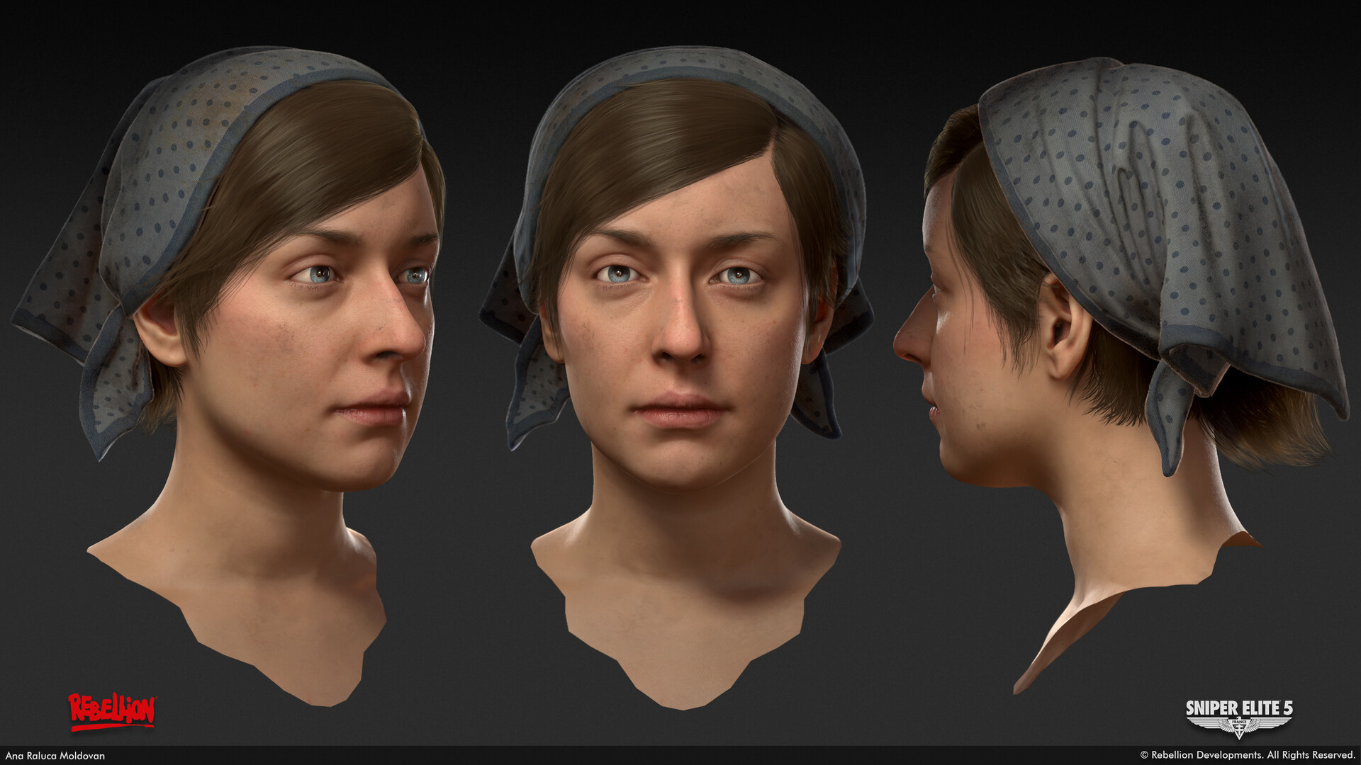 Ana Moldovan - Sniper Elite 5 - Heads & Hair