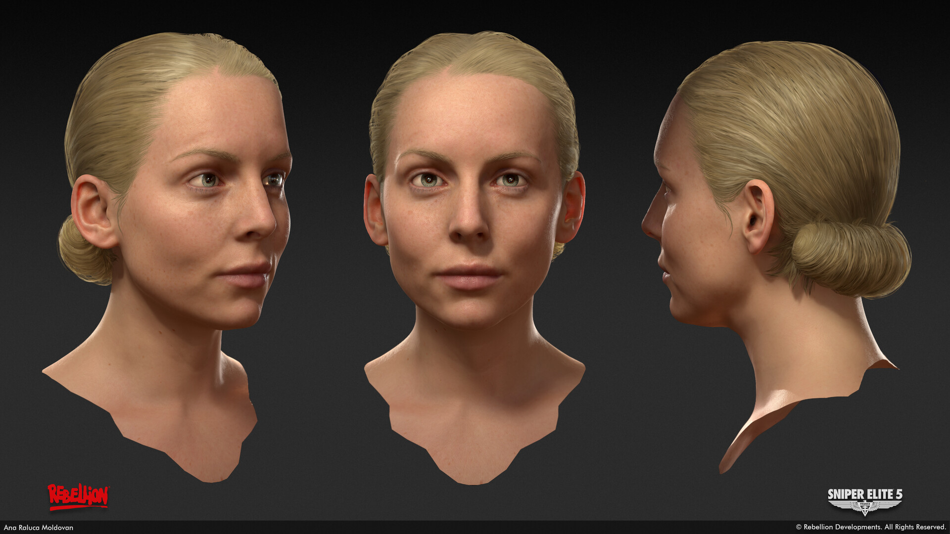 Ana Moldovan - Sniper Elite 5 - Heads & Hair