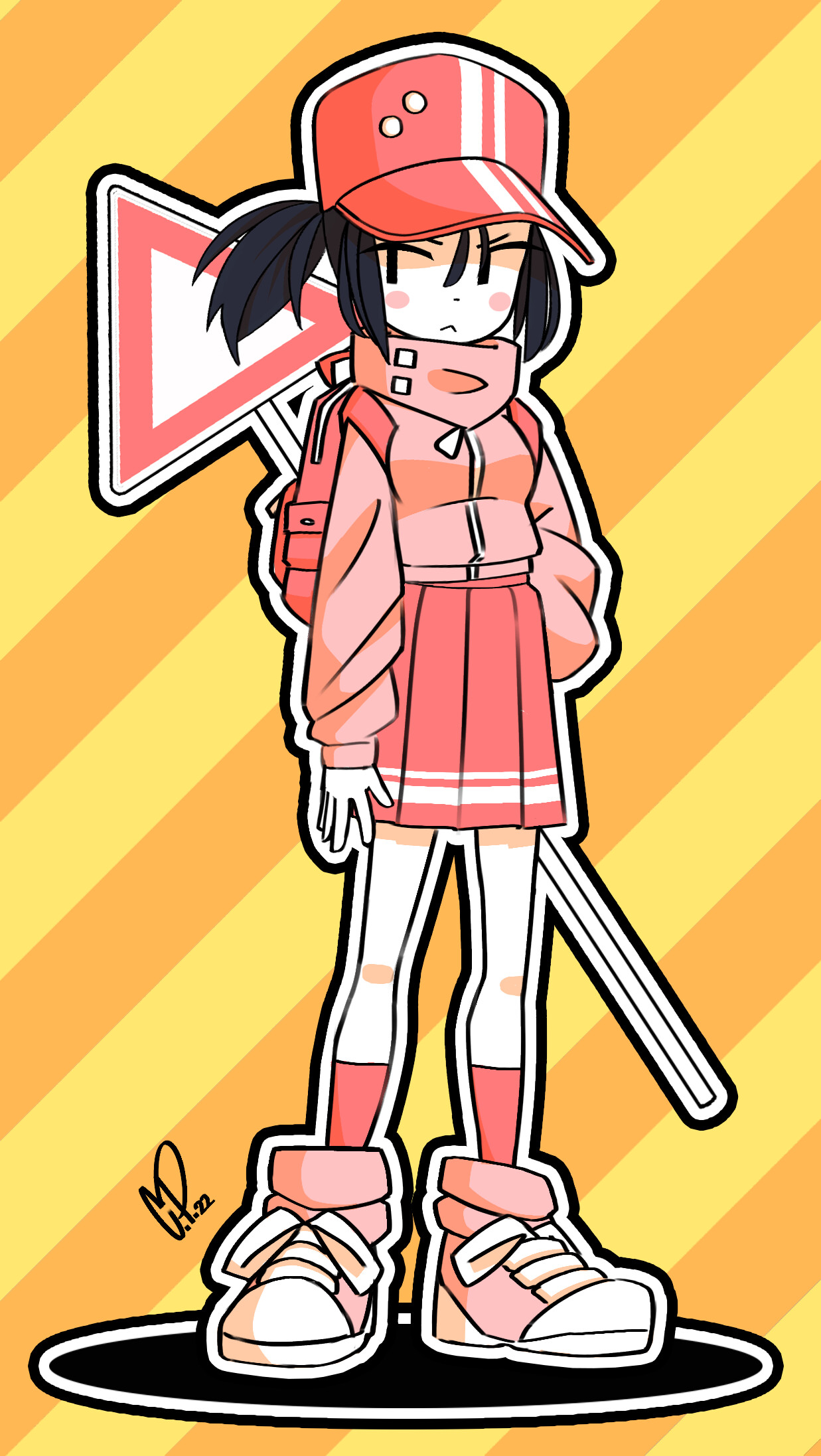 ArtStation - Warning Sign Girl