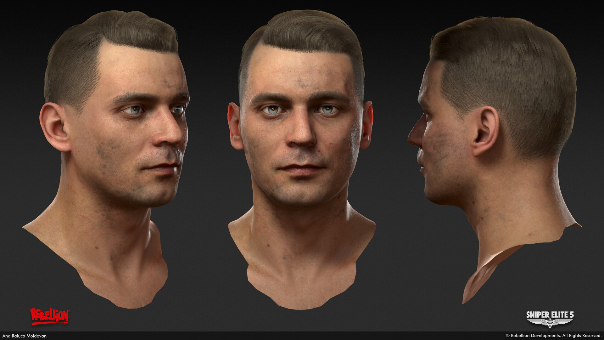 Ana Moldovan - Sniper Elite 5 - Heads & Hair