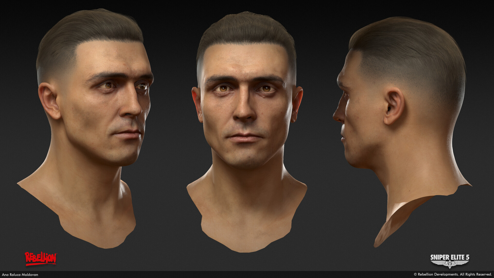 Ana Moldovan - Sniper Elite 5 - Heads & Hair