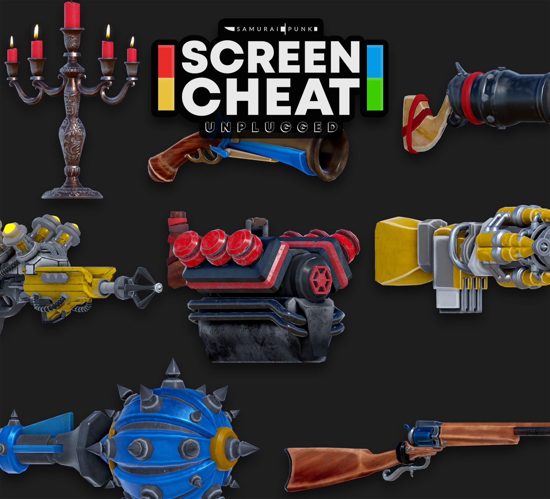ArtStation - Screencheat: Unplugged - Weapons